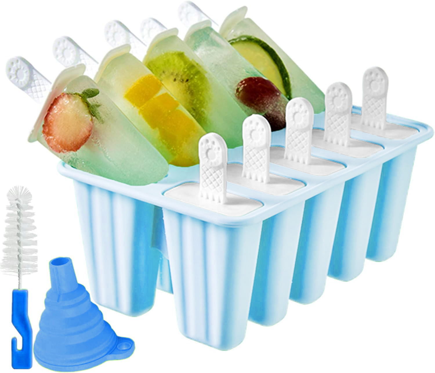 SHAPERME 6PCS Popsicle Molds Reusable Easy Release Ice Maker Homemade ...