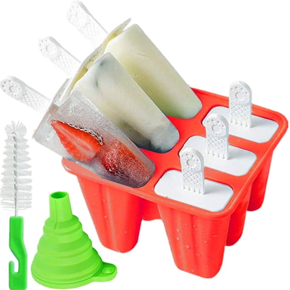 Popsicle Molds ，6 Pieces Silicone Ice Pop Models Popsicle Models ...