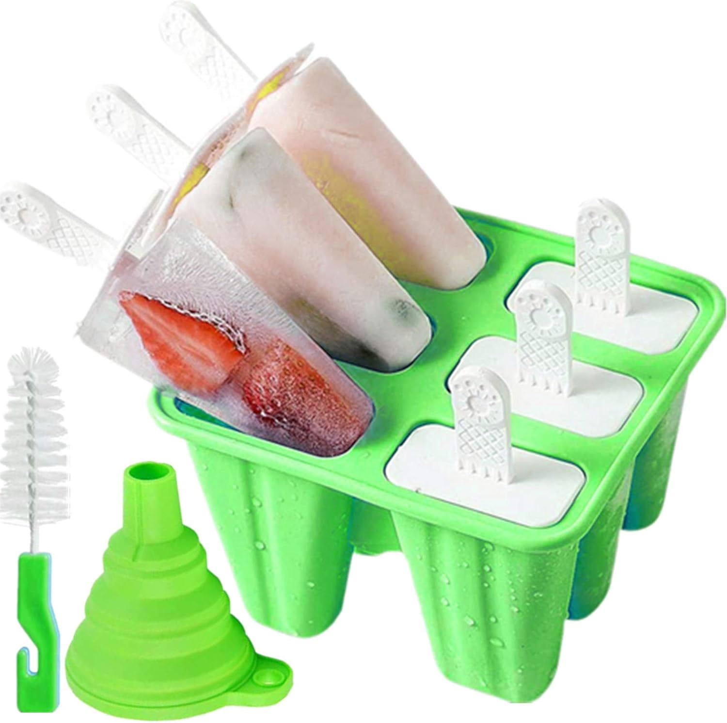 Popsicle Molds, 6 Pieces Silicone Popsicle Models Popsicle Molds ...