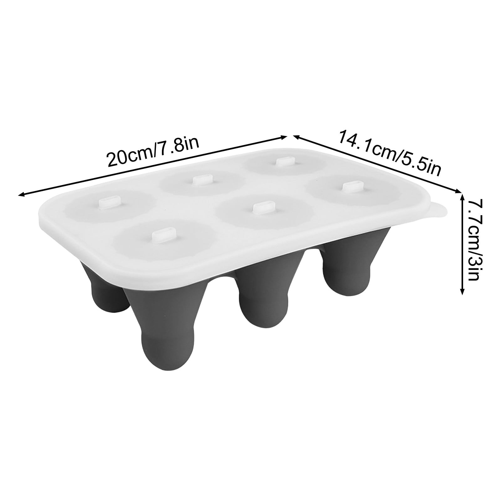 Popsicle Molds Silicone Ice Pop Mold, 6-Cavity Silicone Popsicle Molds ...