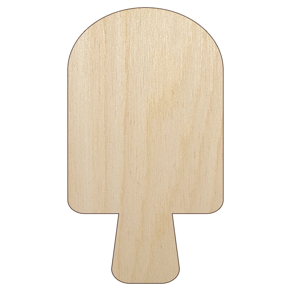Popsicle Pop Wood Shape Unfinished Piece Cutout Craft DIY Projects - 6. ...