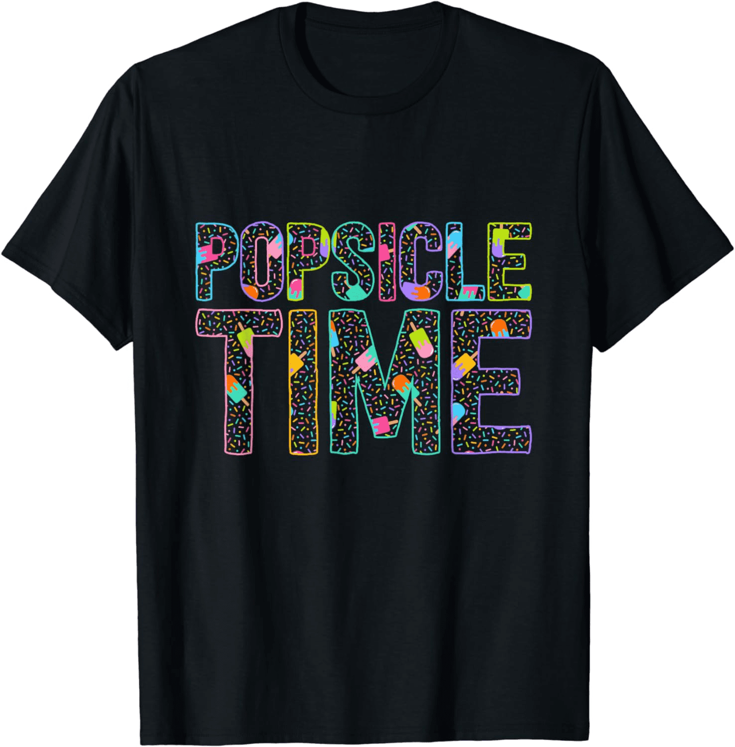 Popsicle Time - Summer Vacation - Cute Popsicle T-Shirt - Walmart.com