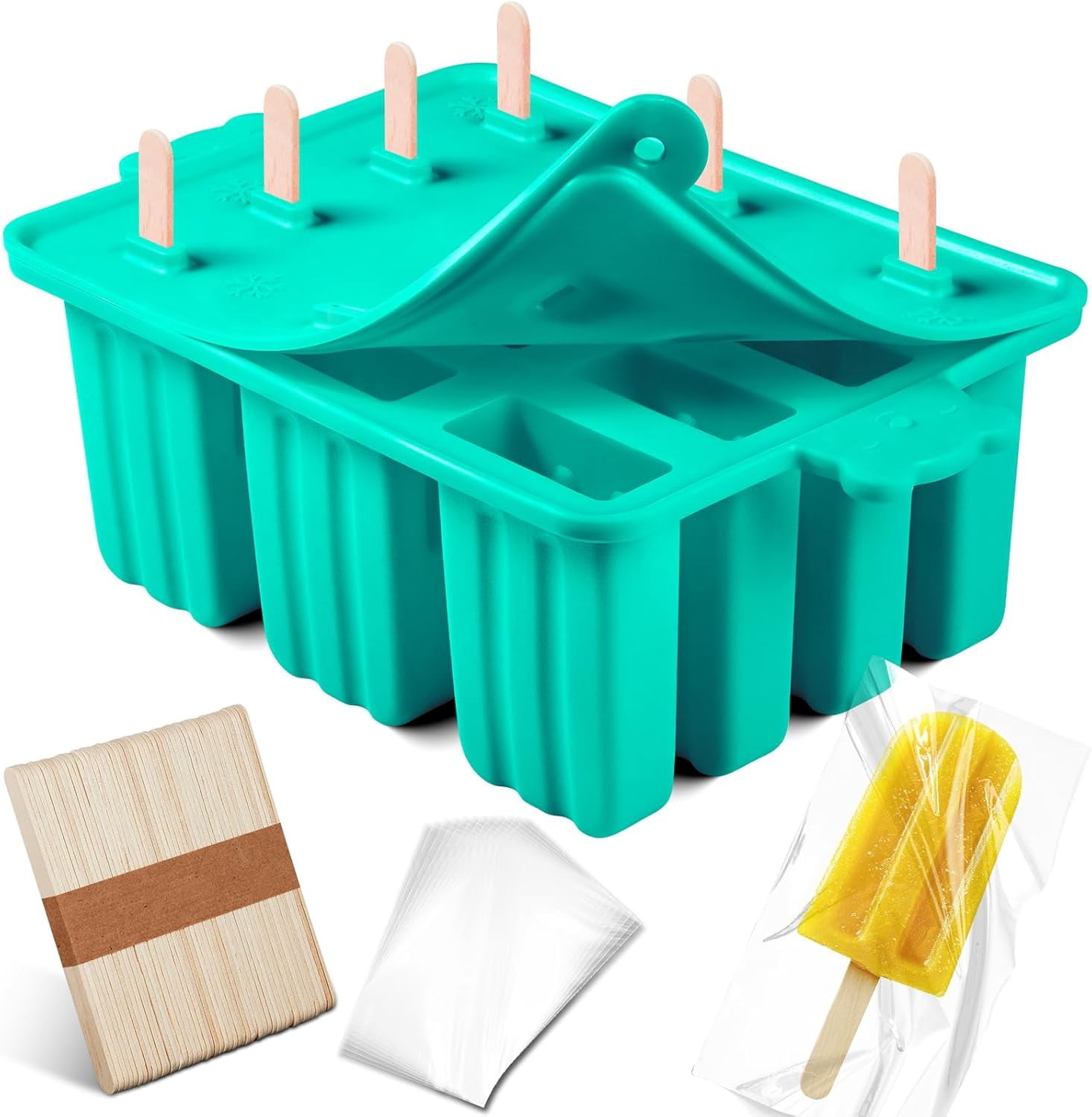 Popsicle molds, silicone popsicle molds, food grade ice cream cake ...