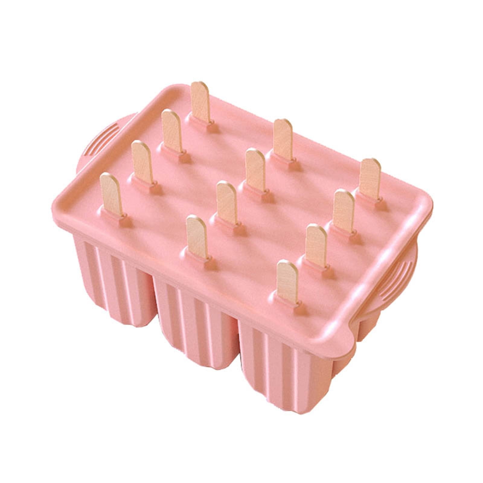 Popsicles Molds, Ice Molds for 12 Pieces Silicone Popsicle Maker Molds ...
