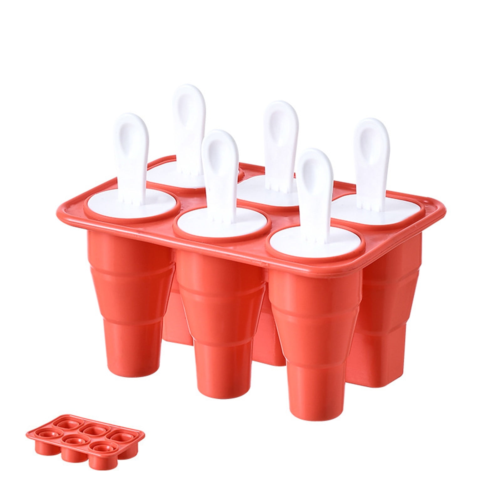 Popsicles Molds - Silicone Ice-Molds, Easy Release Ice Cream, Reusable ...