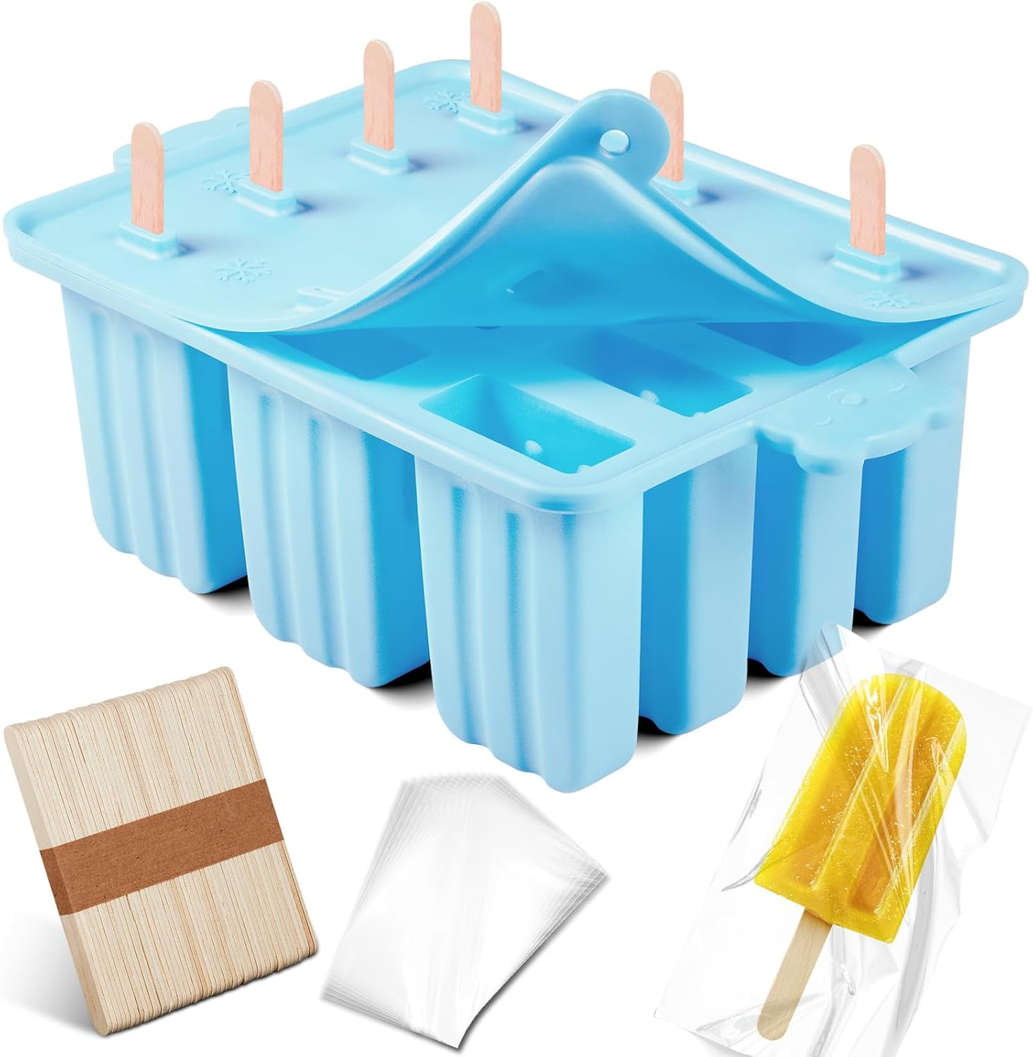 Popsicles Molds, Silicone ice Pop Mold Food Grade Cakesicles Mold For ...