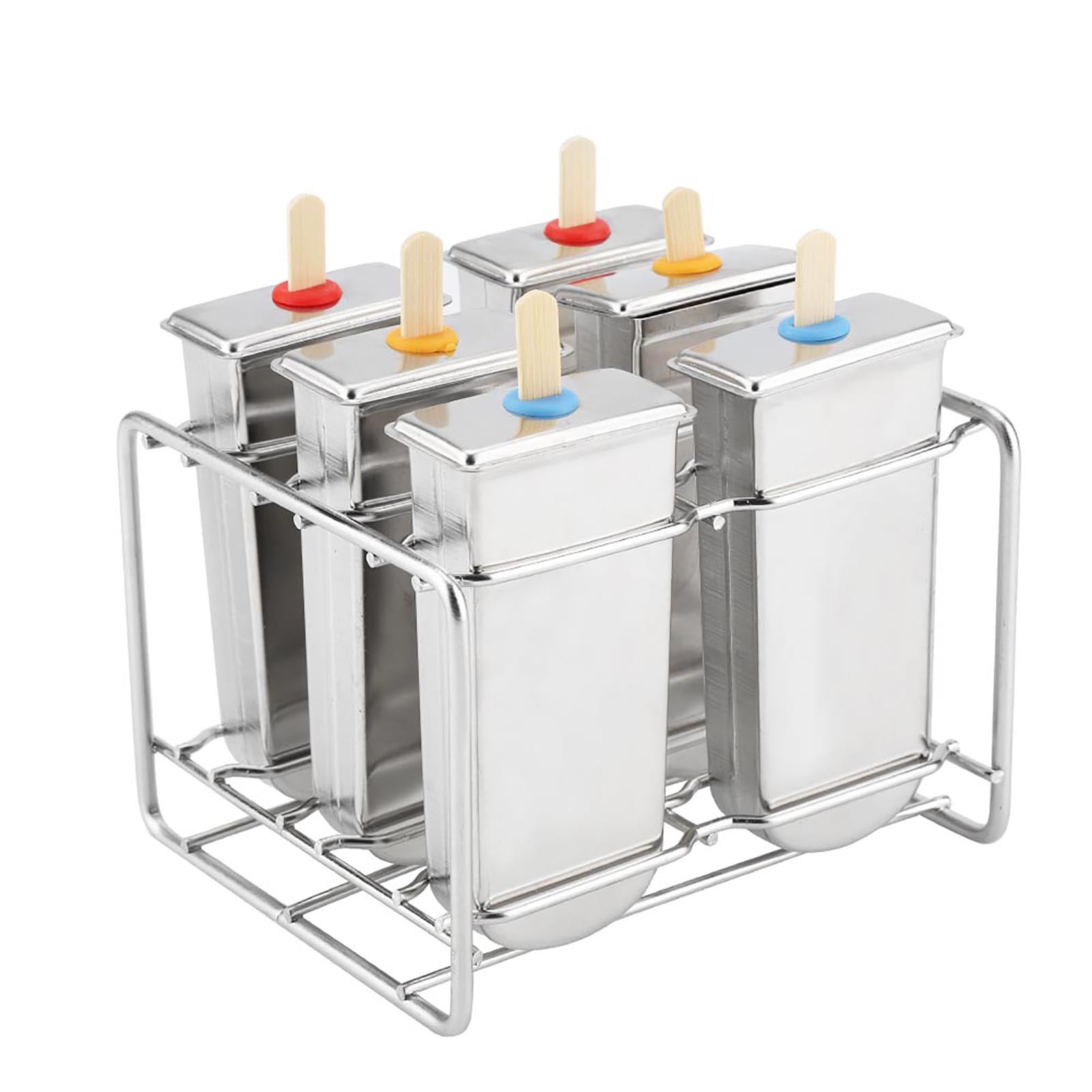 Popsicles Molds, Stainless Steel Homemade DIY Popsicle Ice Pop Molds ...