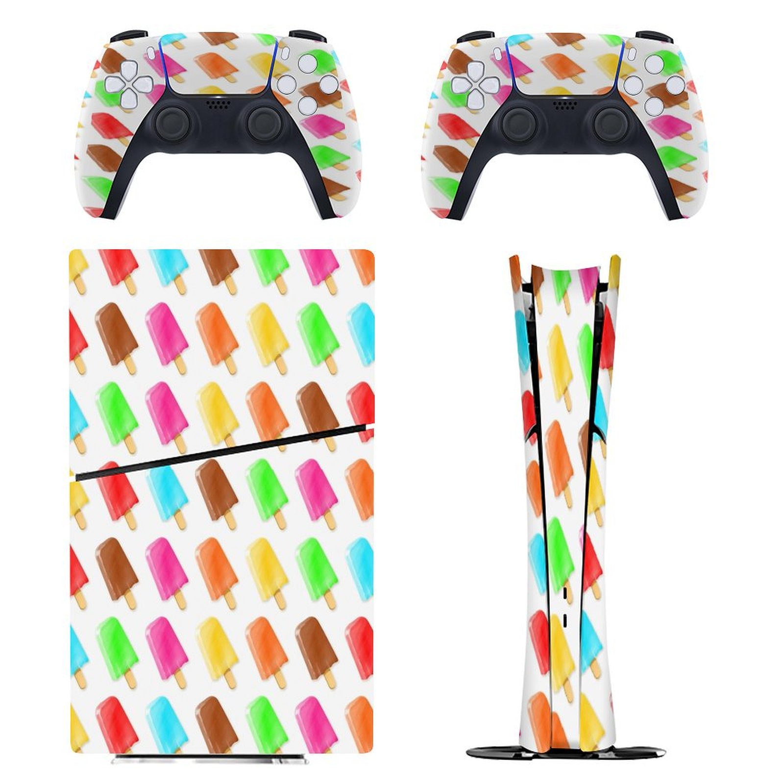 Popsicles PS5/PS5 Pro/PS5 Slim Digital Disc Skin Sticker For Console ...