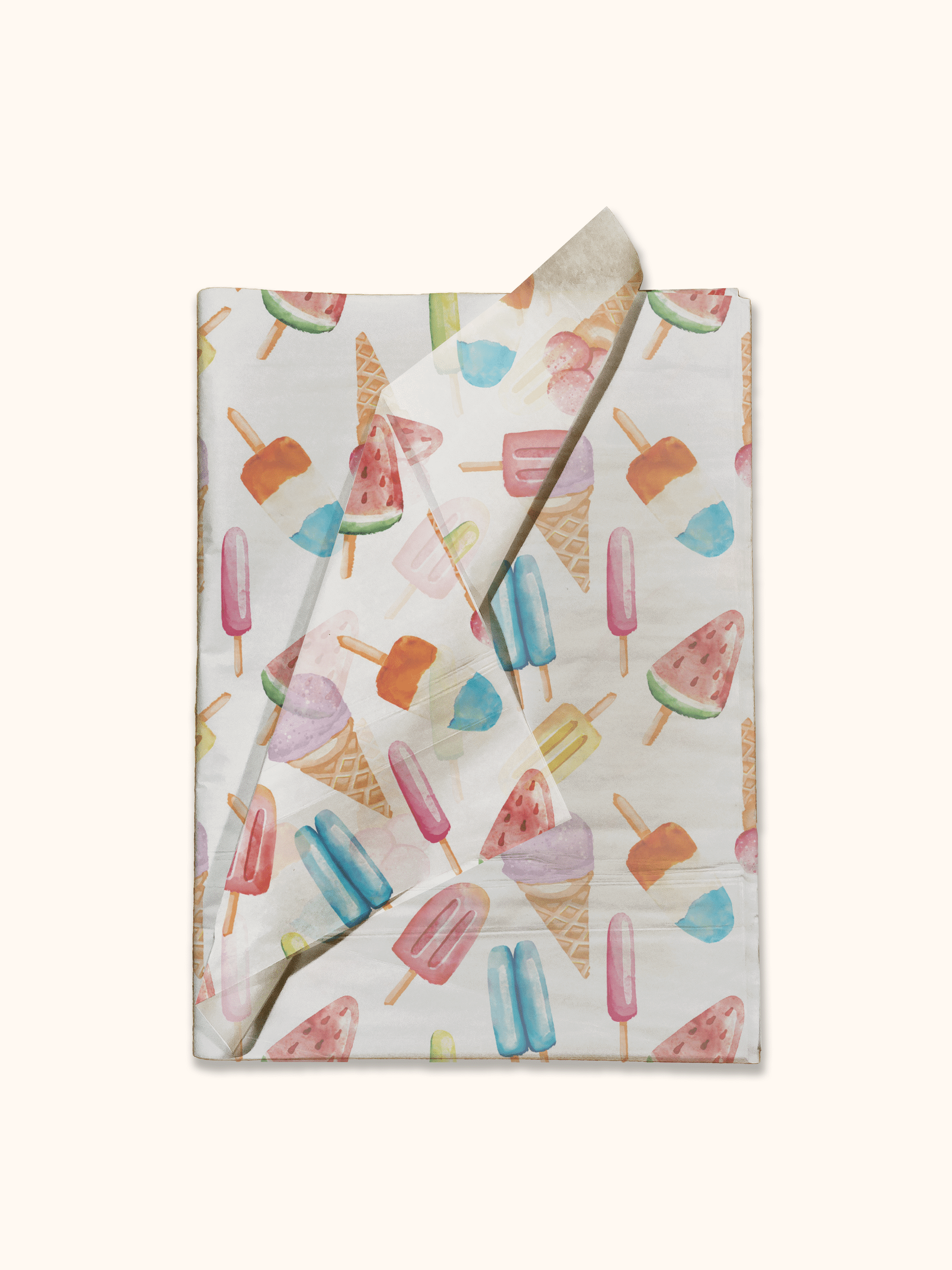 Popsicles Printed Tissue Paper - Summer Tissue Paper - Ice Cream Tissue ...