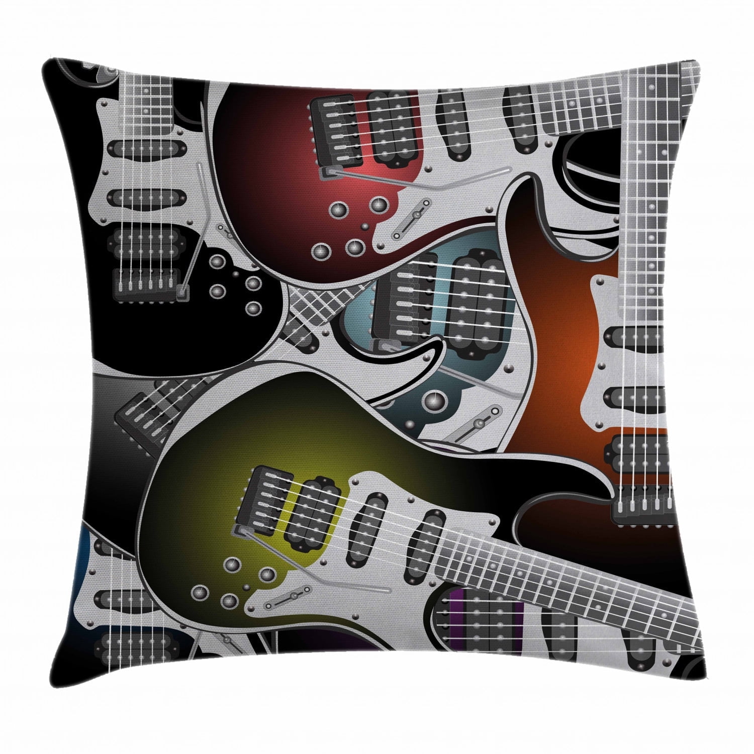 Popstar Party Throw Pillow Cushion Cover, Pile of Graphic Colorful ...