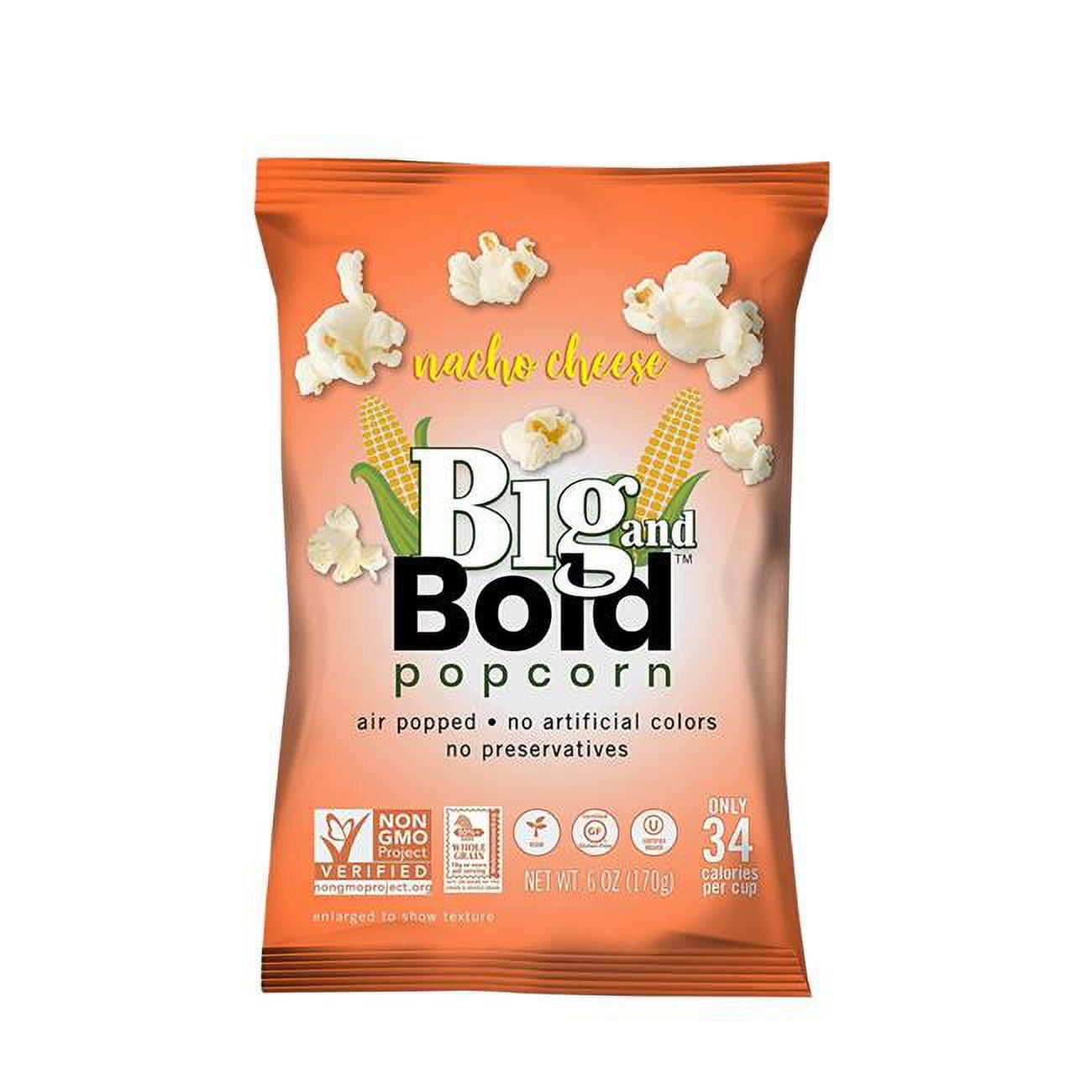 Poptime Big & Bold KHRM00384734 6 oz Nacho Cheese Popcorn - Walmart.com