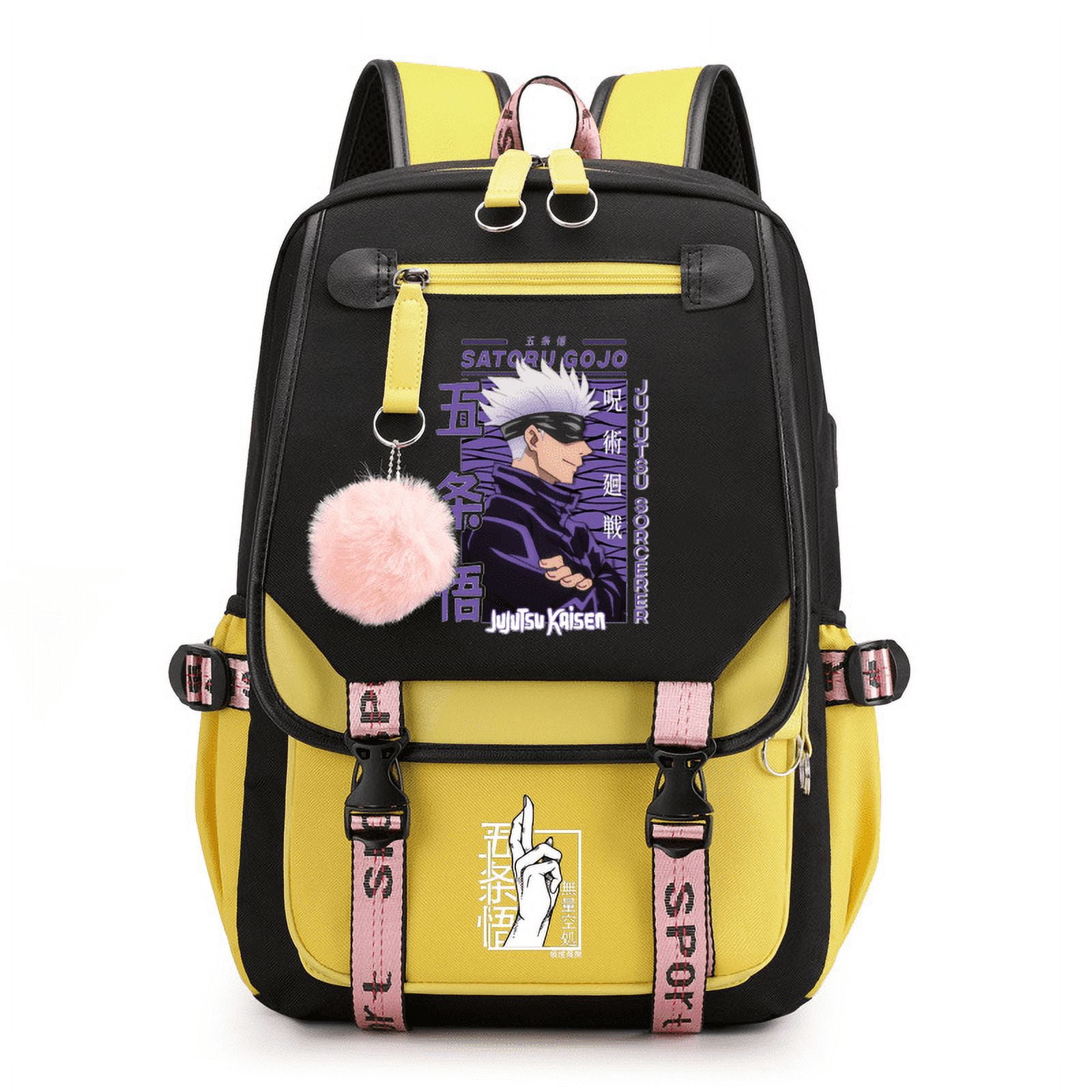 Popular Anime Satoru Gojo Harajuku Pattern Backpack Teenager Fashion ...