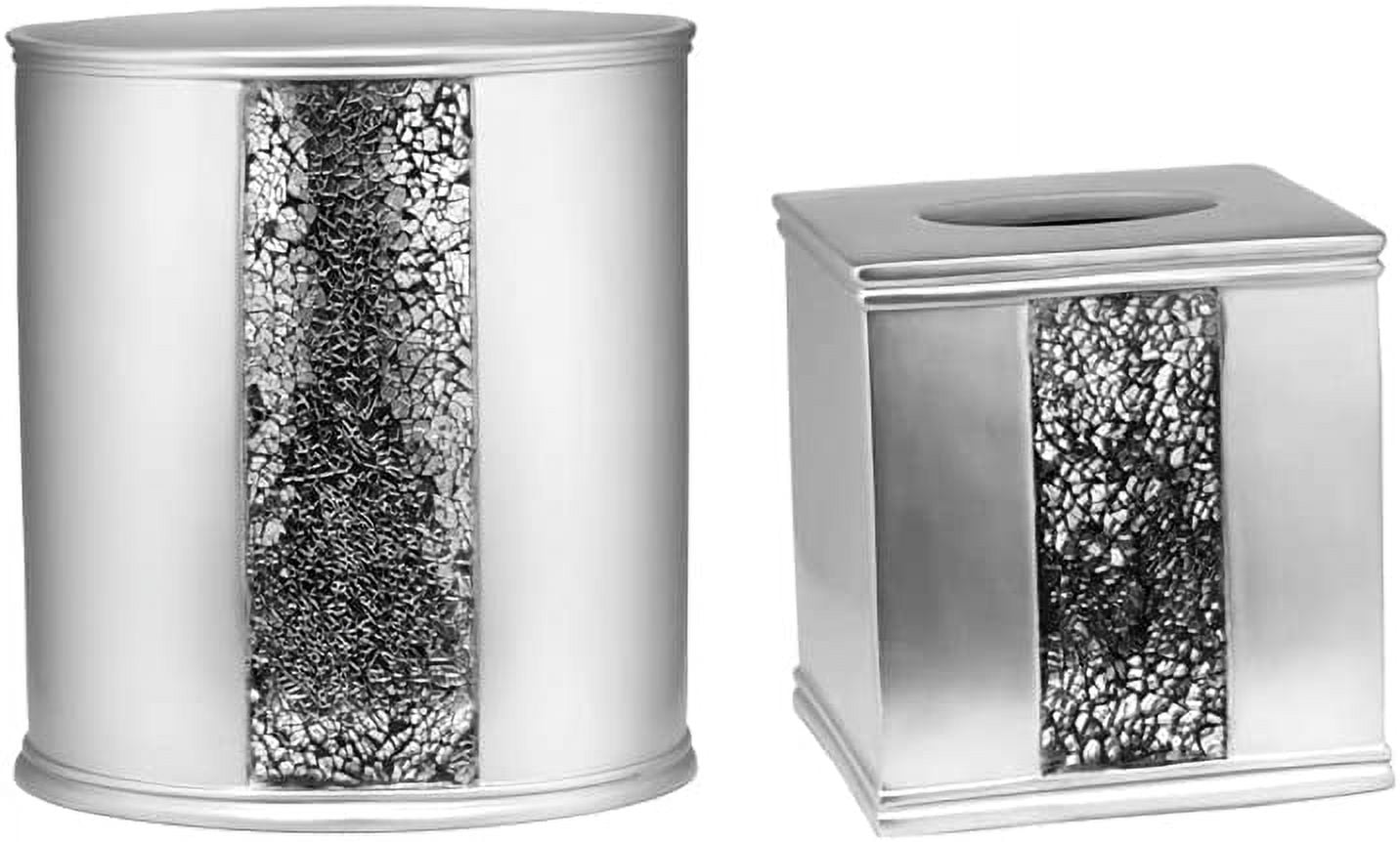 Popular Bath 2pc Sinatra Modern Bath Accessories Set Waste Basket ...
