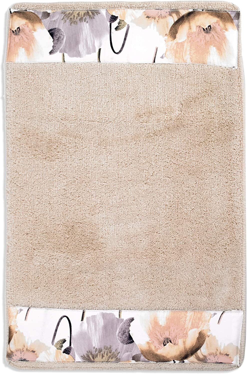 Popular Bath Bath Rug, Poppy Fields Collection, Pastel Moss - Walmart.com