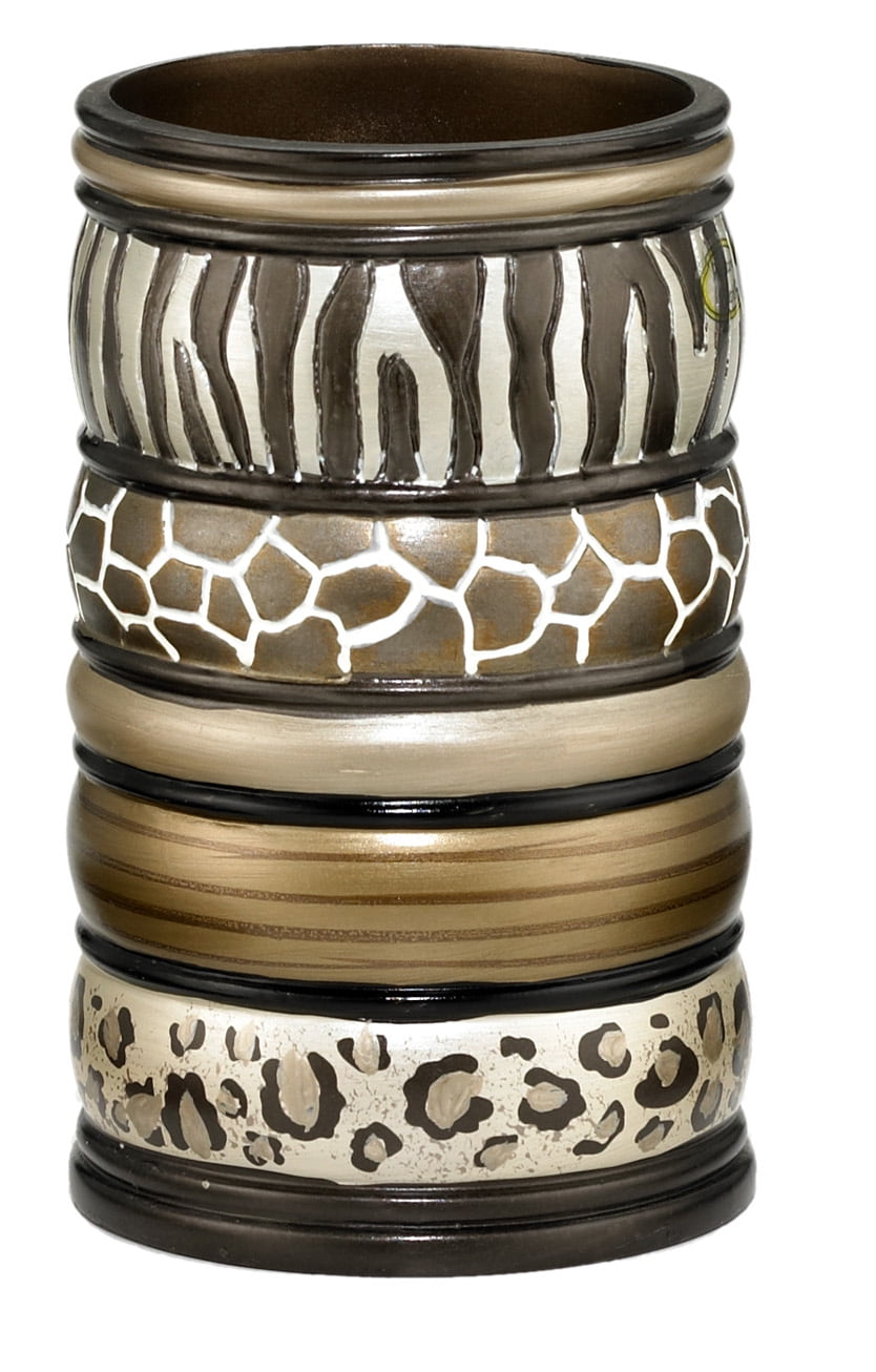 Popular Bath Safari Stripes Bath Collection - Bathroom Tumbler Cup ...