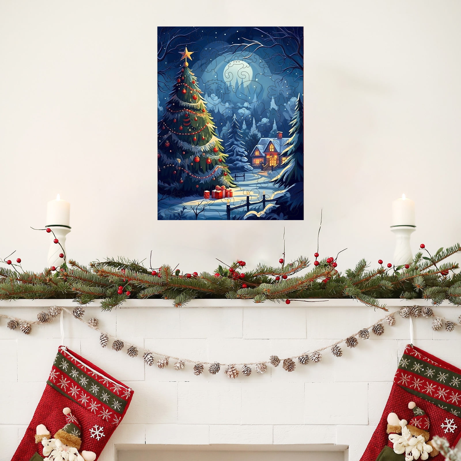 Popular Christmas Wooden Puzzle Bird Shaped Anicorporeal Mal Shaped ...