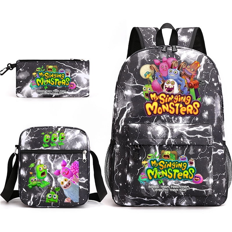 Popular Creative My Sing Monsters 3D Print 3pcs/Set Bags Laptop Daypack ...