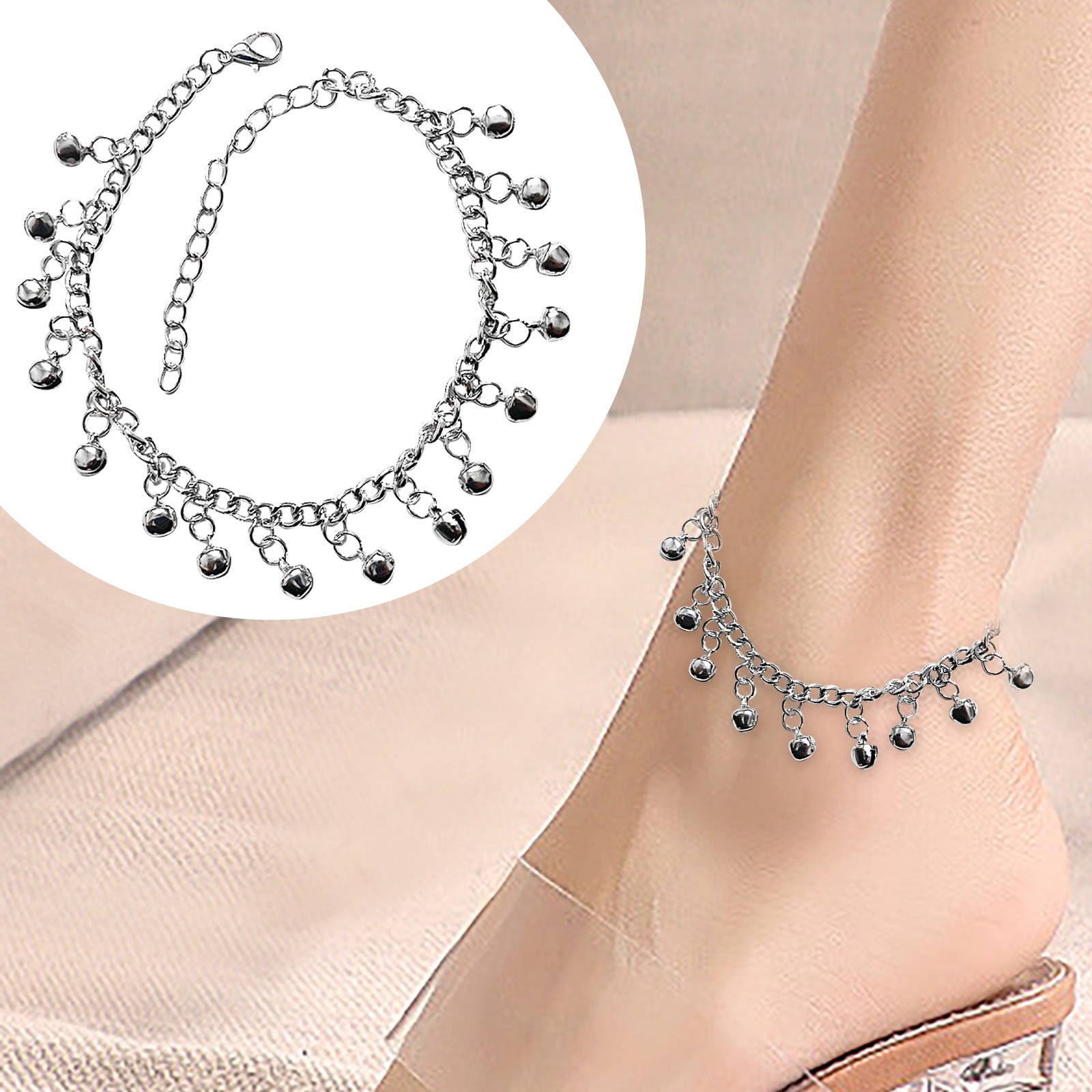 Popular Feet Chain Multilayer Bell Feet Anklet Belly Dance Traditional ...