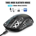 Popular HXSJ T90 2.4G 3-mode silent buttons ergonomic Colorful RGB ...
