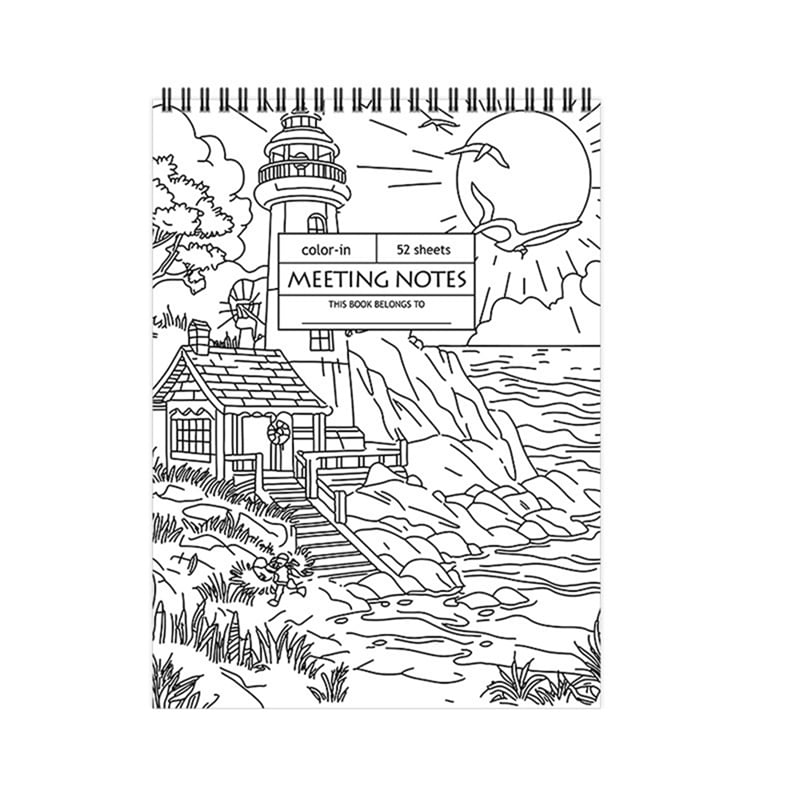 Popular Hot-Selling New Product: Popular 52 Sheets Color-in Notebook ...