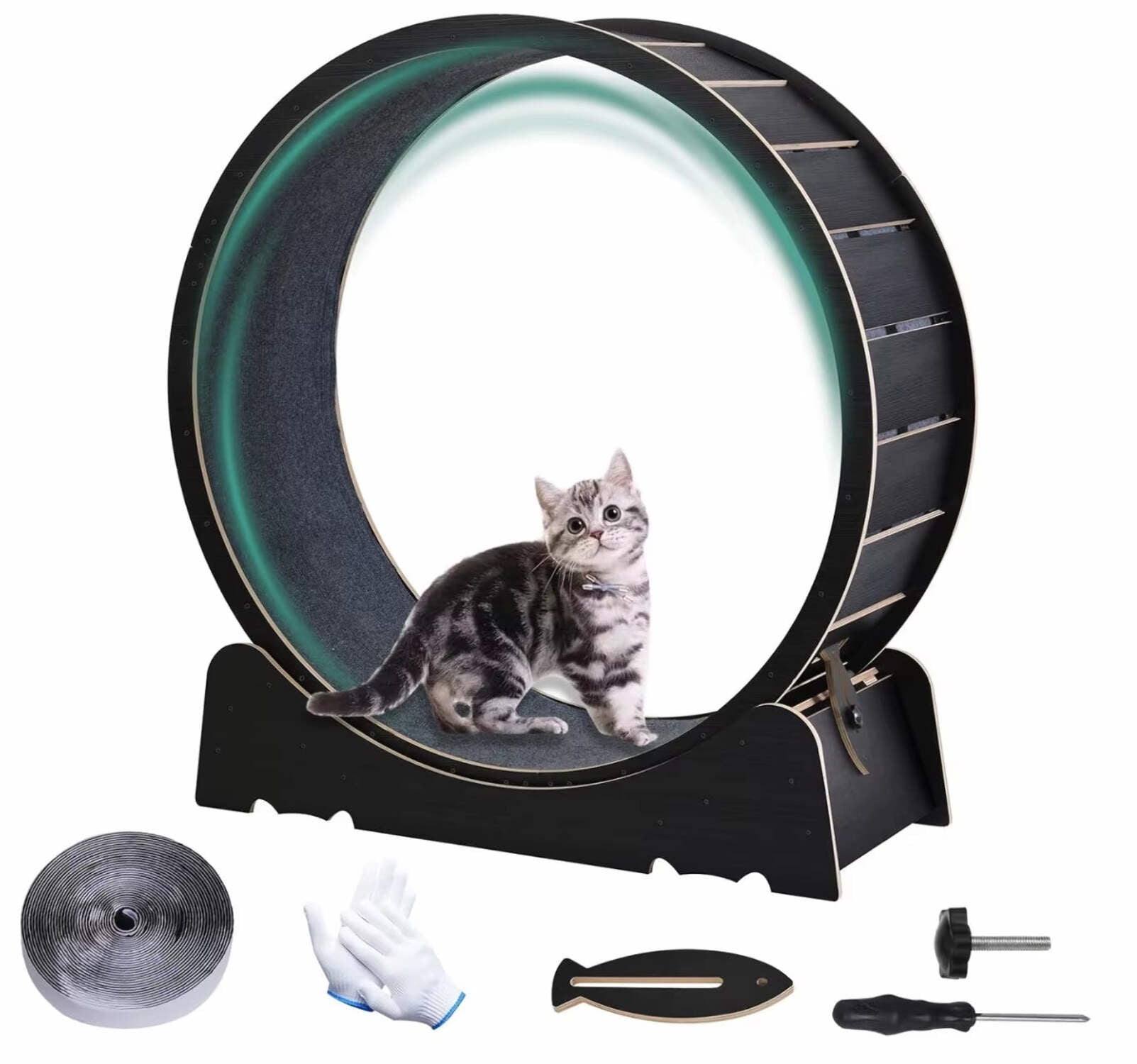 Popular Interactive Fiber Board Wooden Exercise Mascots Cat Exercise ...