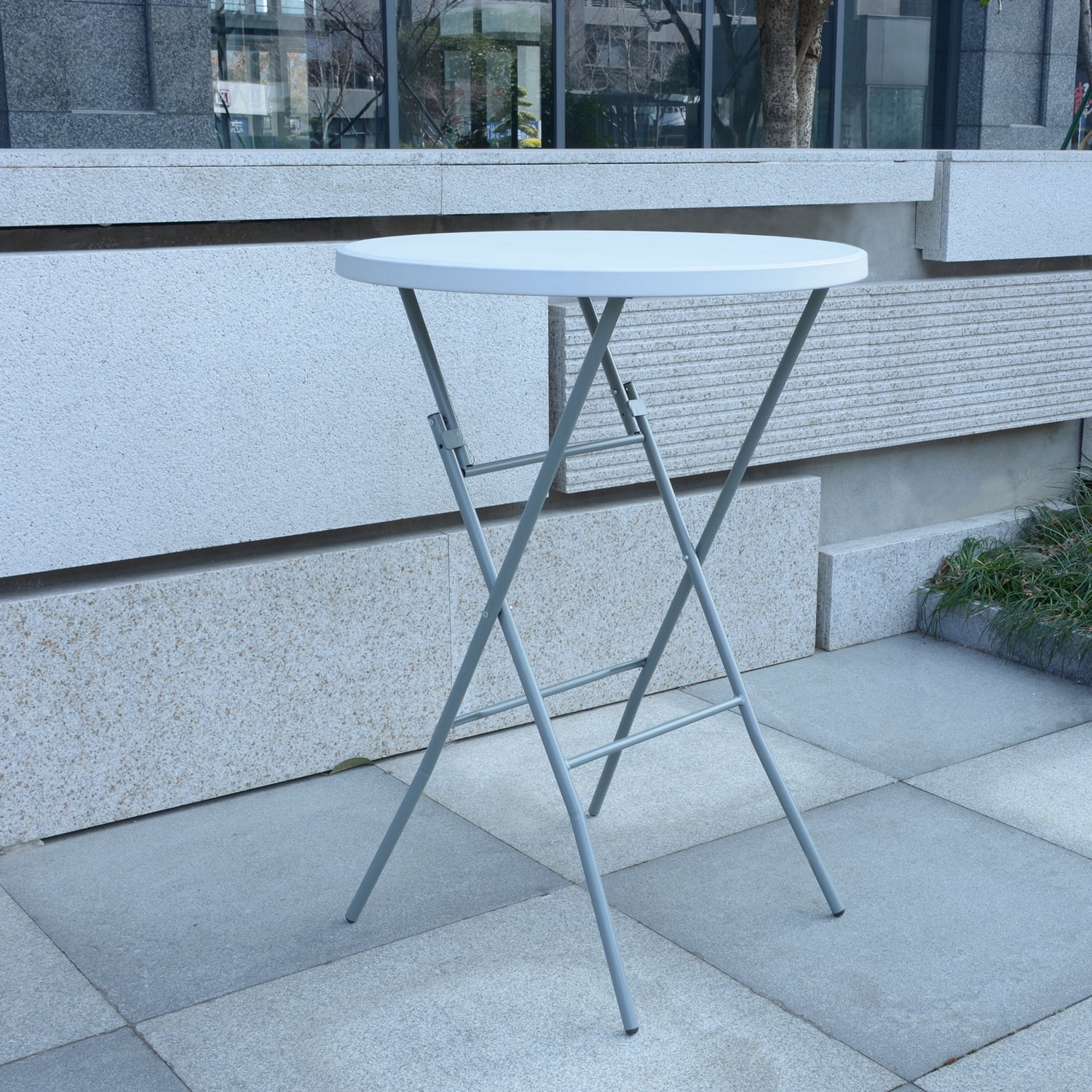 Popular Party 32 inch Round Plastic Bar Height Stand Folding Event High ...