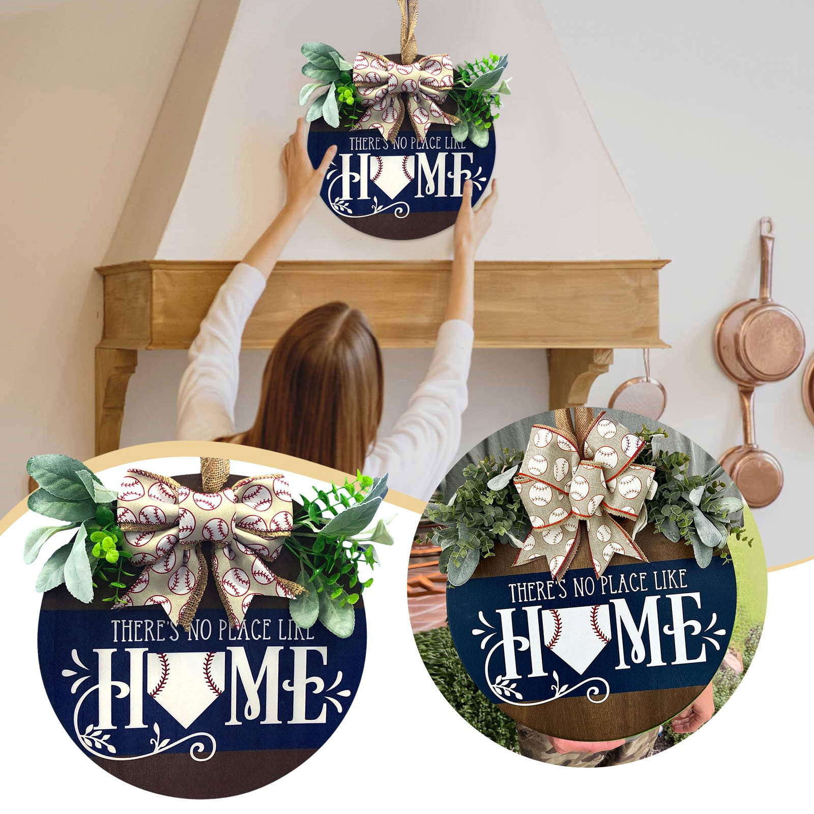 Popular Pick! Funny Welcome Sign Front Door Rustic Round Outdoor Indoor ...