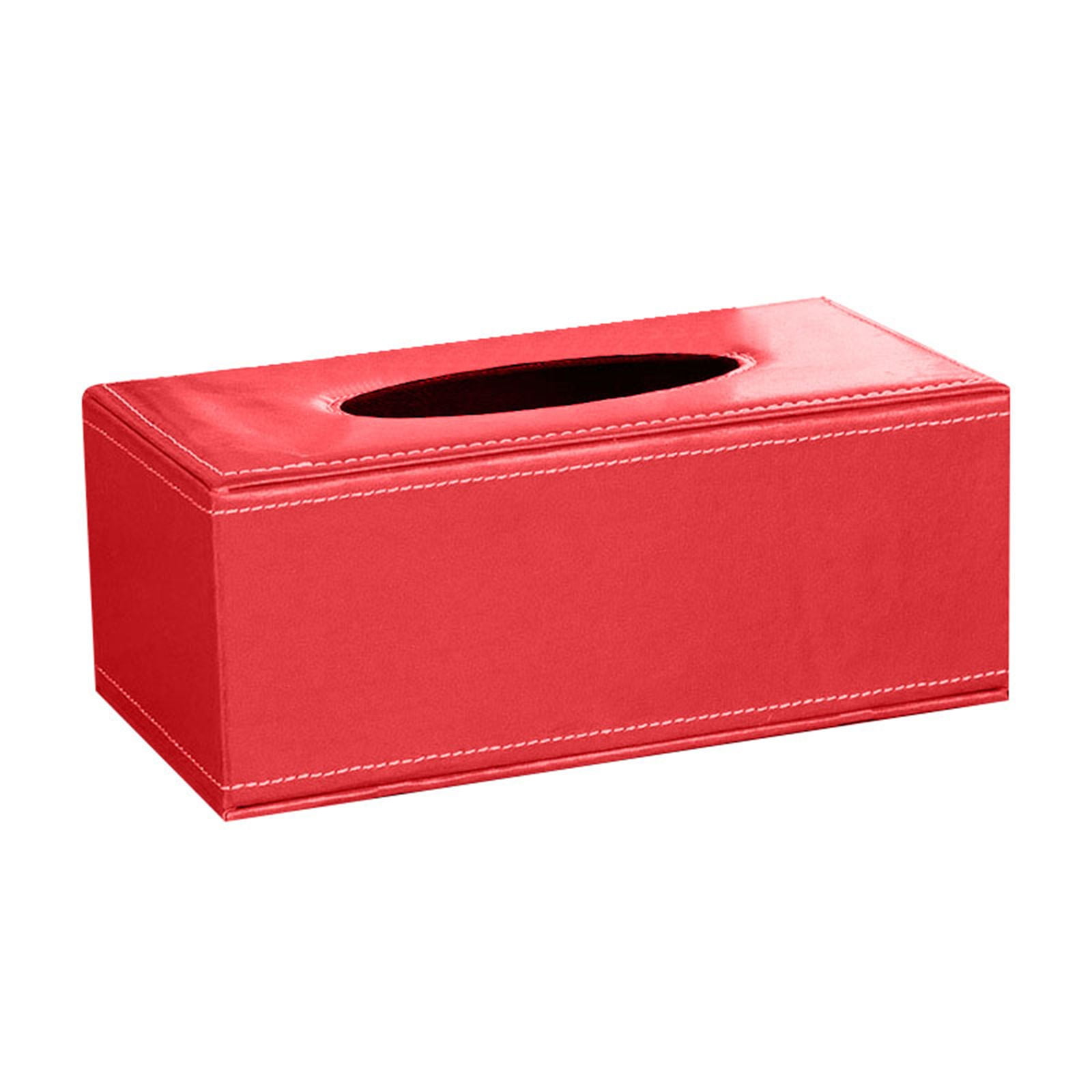 Popular Pick Shishian Tissue Box Cover Leather Tissue Box Large Red ...