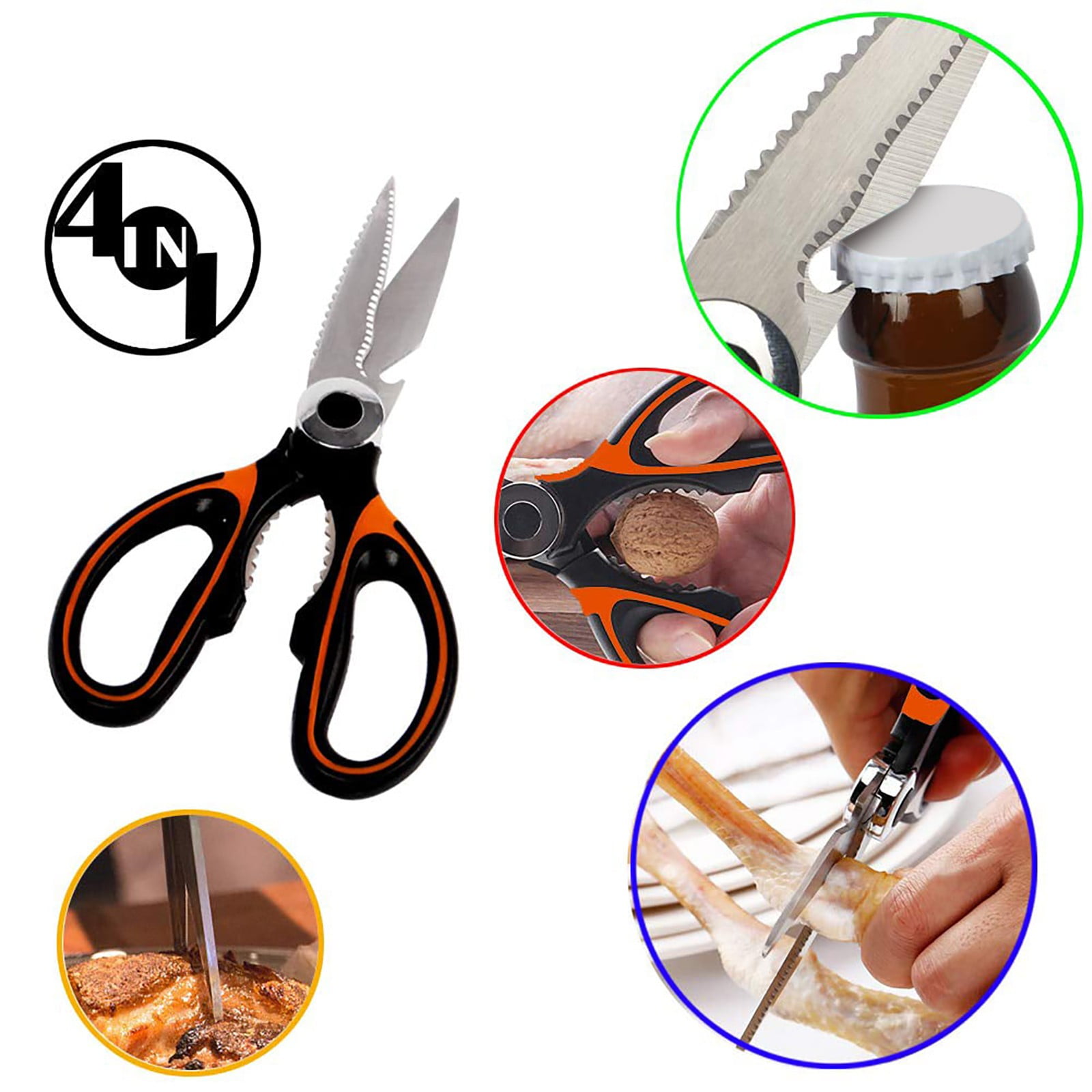 Popular Pick! Sueyeuwdi Scissors * 2 Kitchen Scissors Multifunctional ...