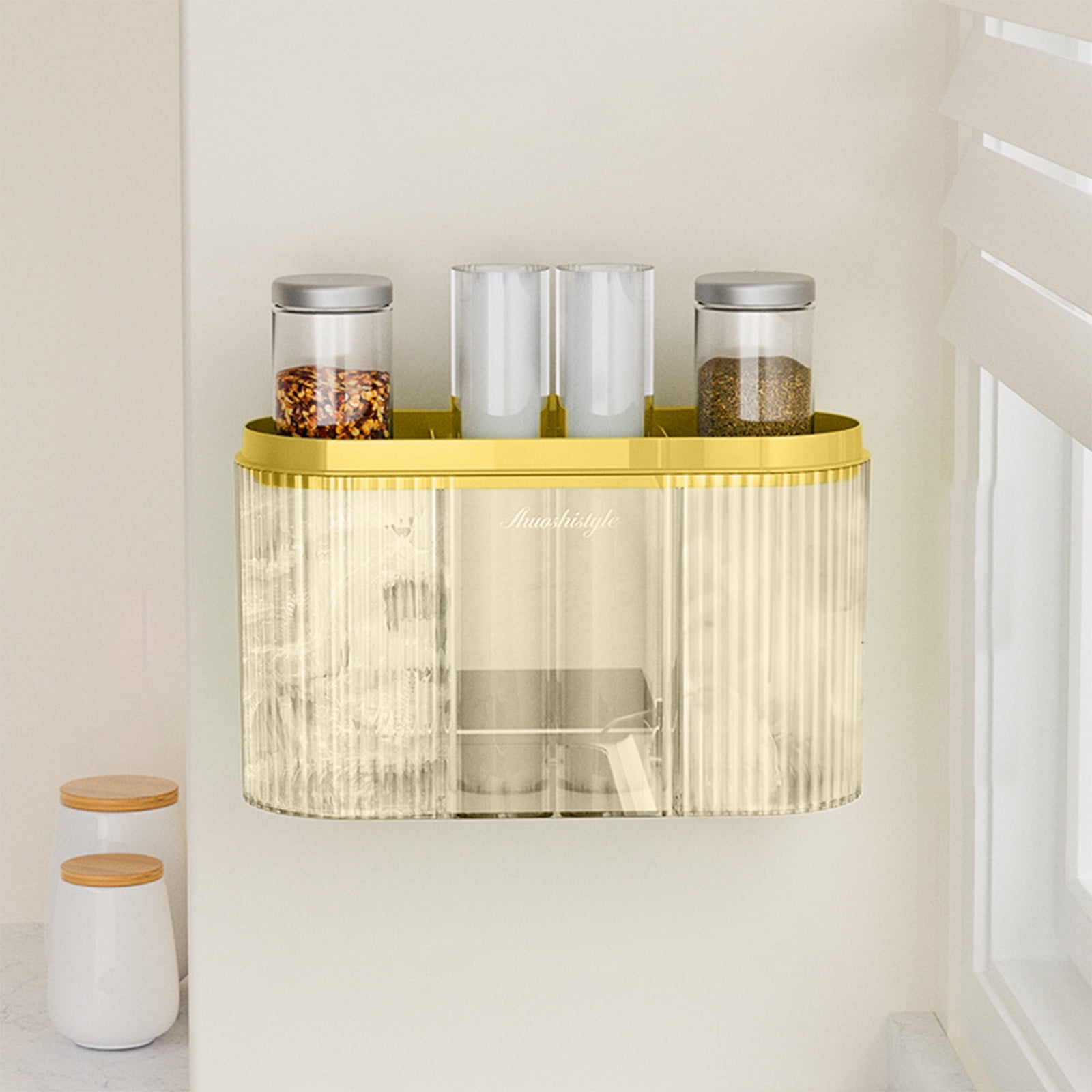 Popular Picks, 3 In 1 Plastic Wrap Cover Storage Box Waterproof Wall ...