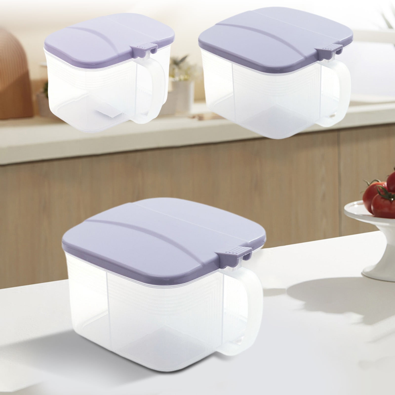 Popular Picks, 4 Compartment Seasoning Jar, Multifunctional Spice Can ...