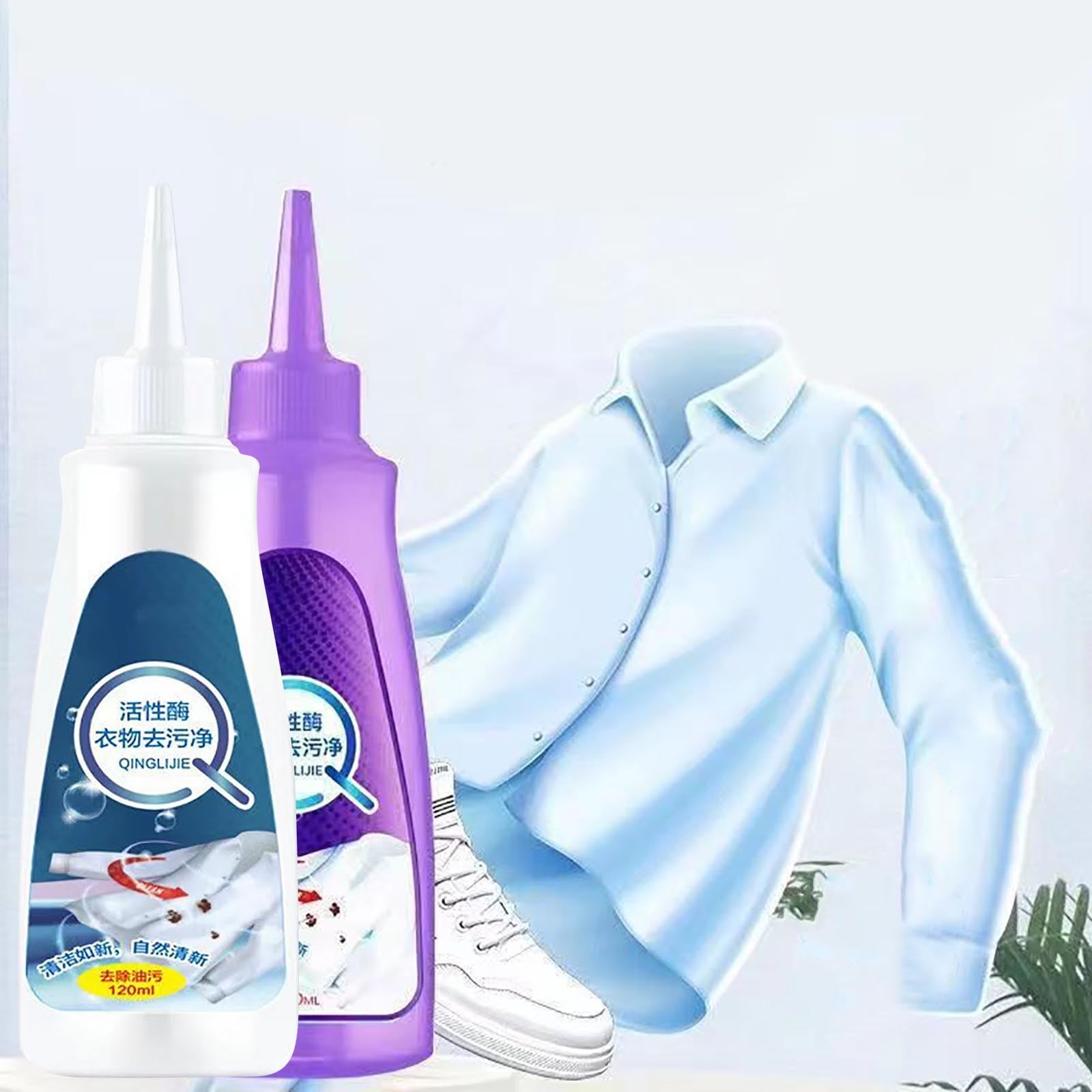 Popular Picks, Active Enzyme Stain Remover, Instant Oil & Yellow Stain Wash, 120ml ...