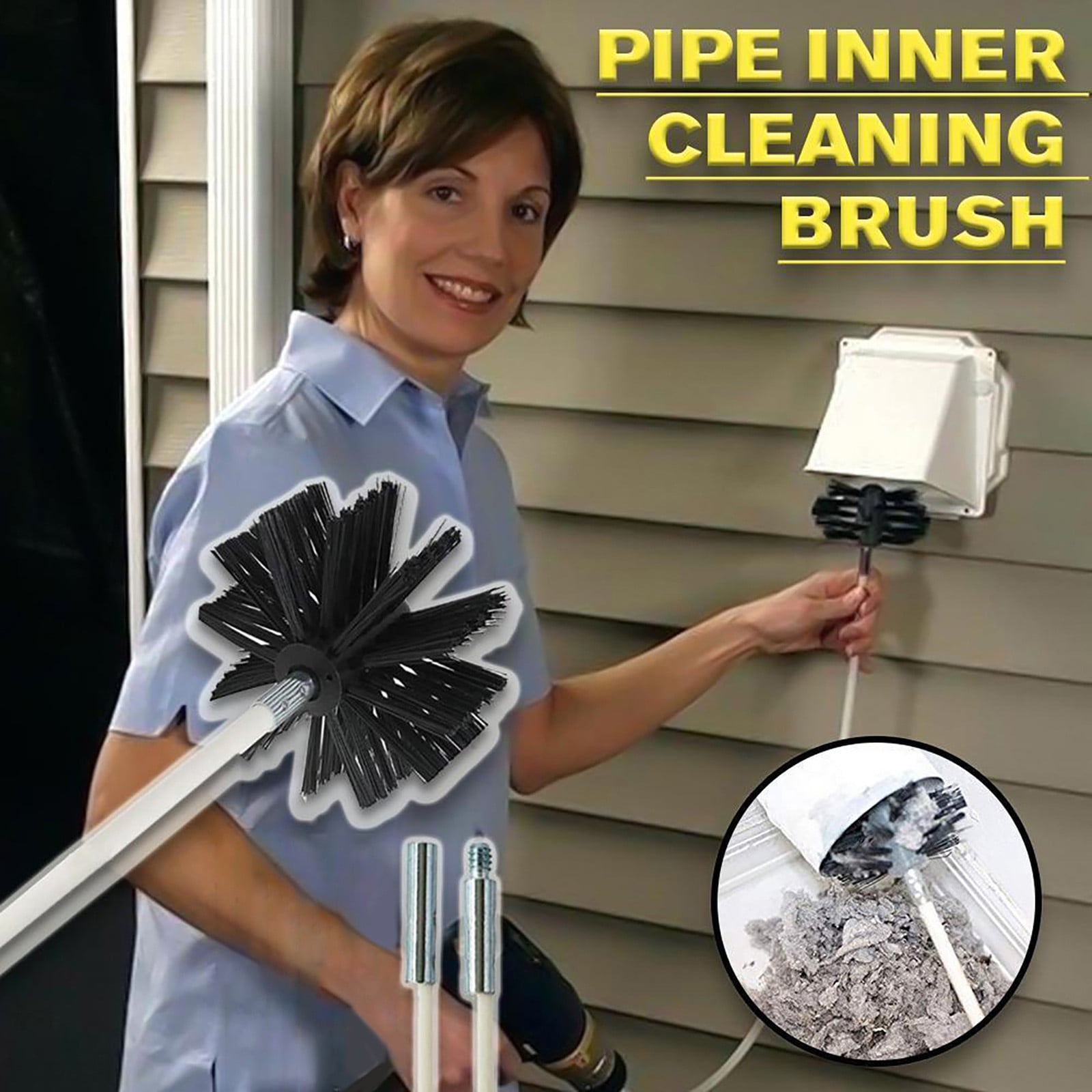 Popular Picks,Chimney Tube Brush, Dryer Tube Cleaning, Stainless Steel ...