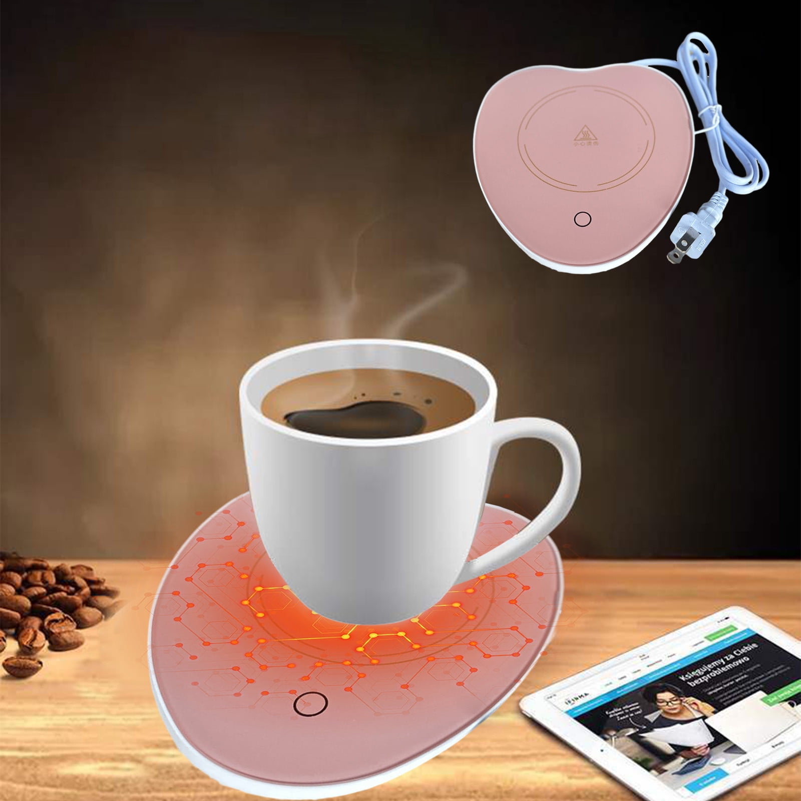 Popular Picks, Desk Coffee Warmer, Automatic Shut Off Mug Warmer, 24 ...