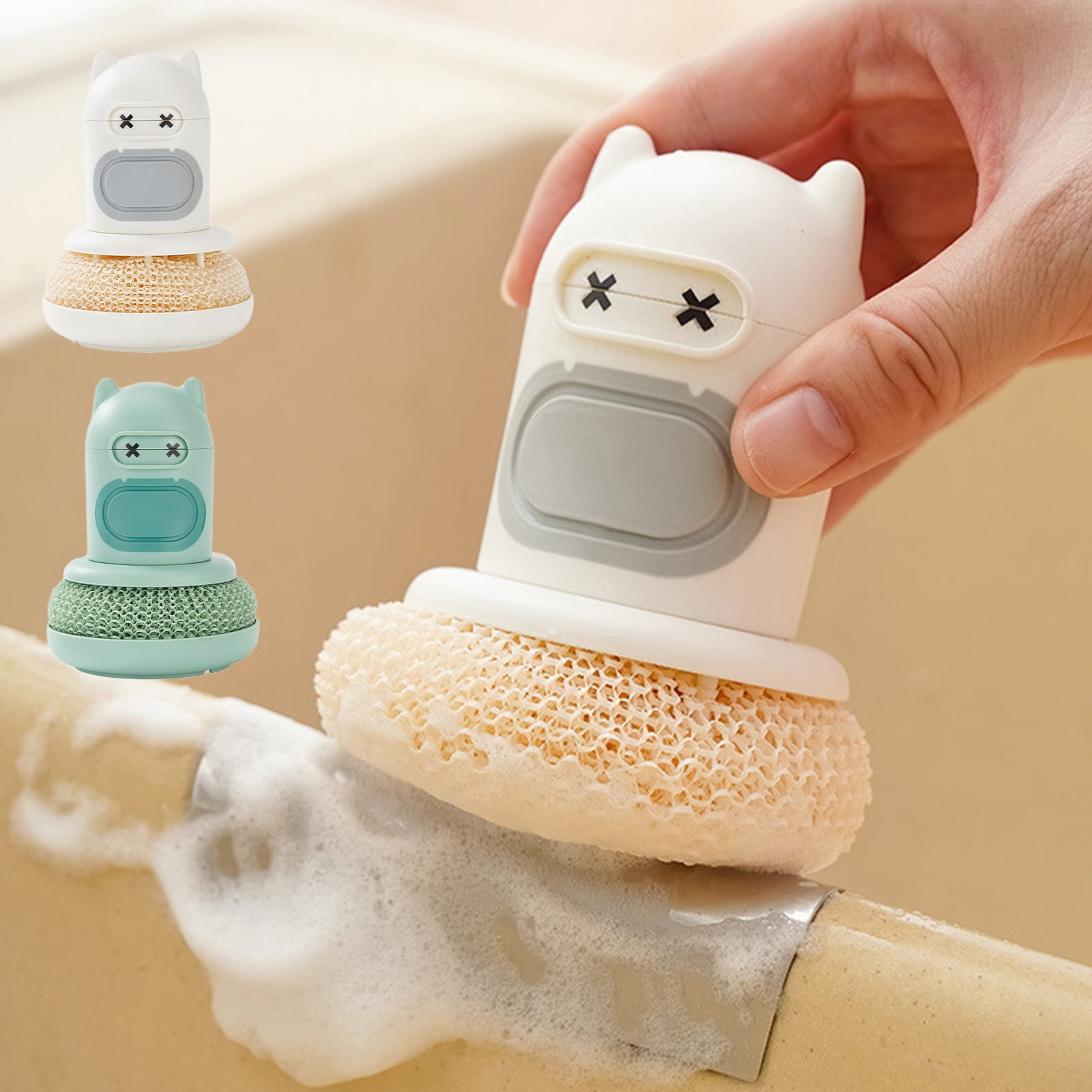 Popular Picks, Dishwasher Palm Brush, Soap Dispensing Kitchen Tool ...