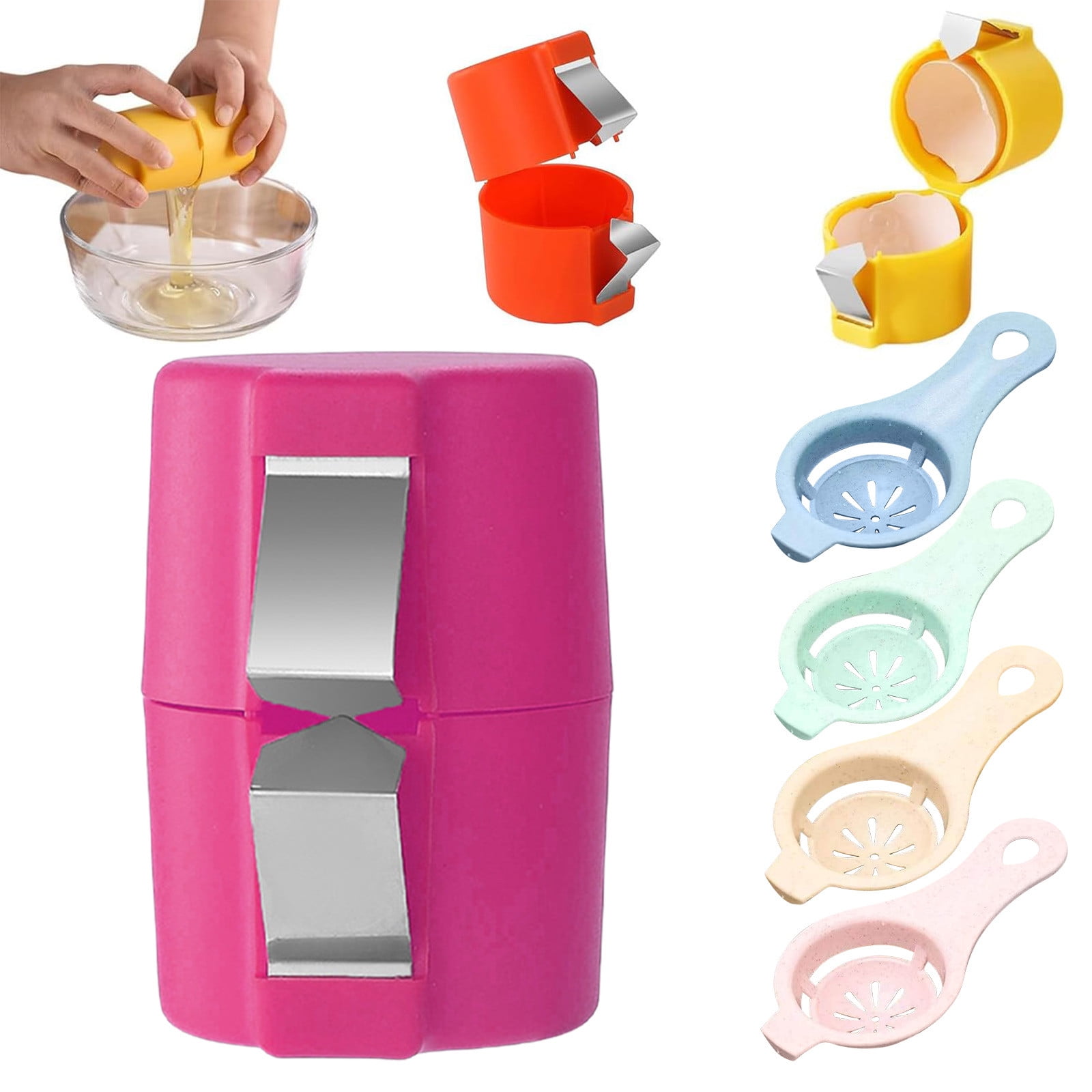 Popular Picks, Handheld Egg Opener and Separator, Household Egg Beater ...