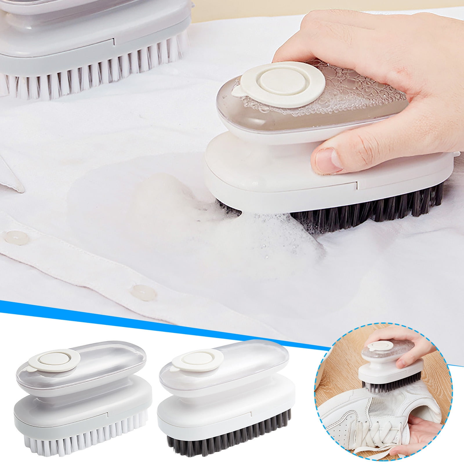 Popular Picks, Household Washable Detergent Washing Brush Press Out ...