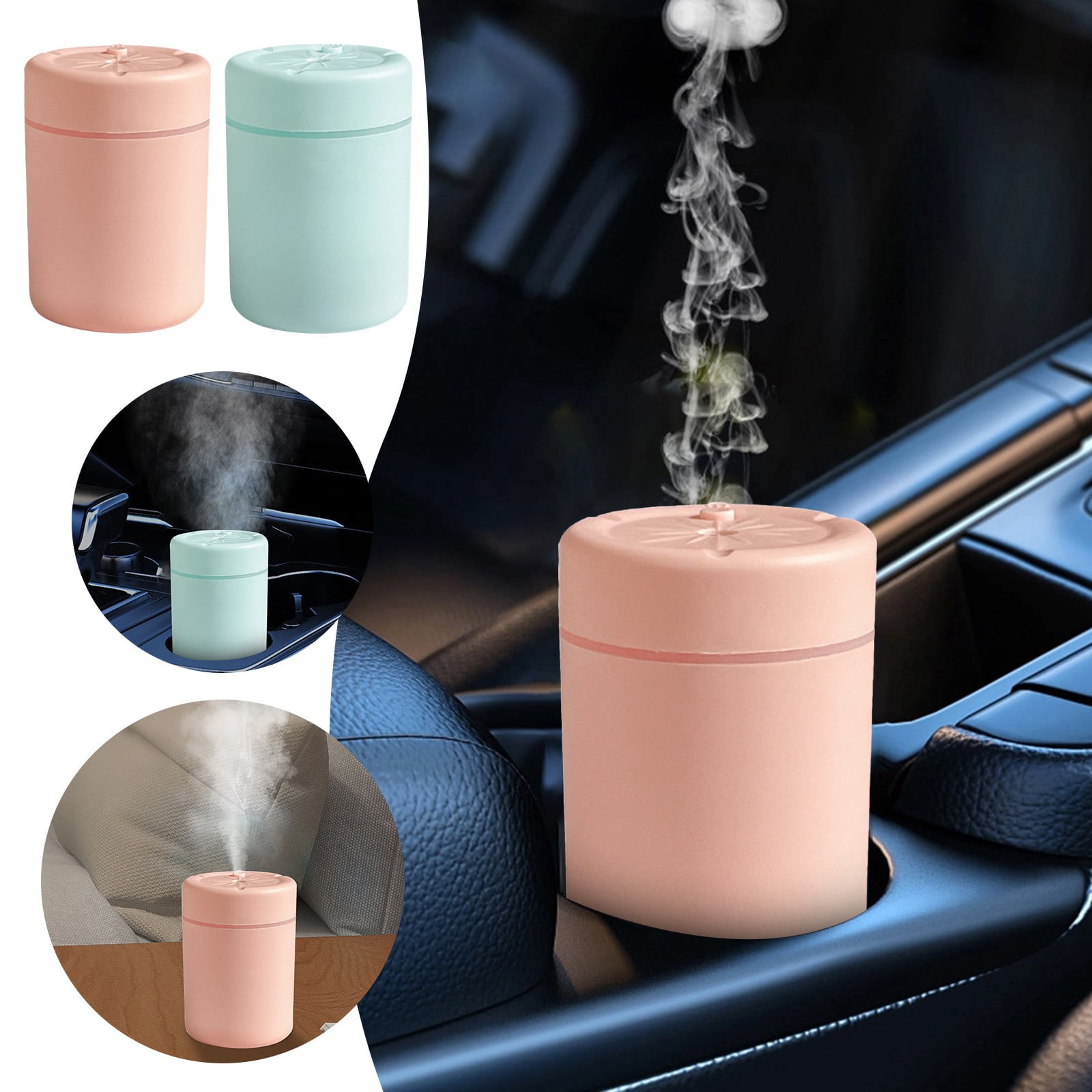 Popular Picks, Mini Humidifier, USB LED Light Humidifier, 400 ML ...