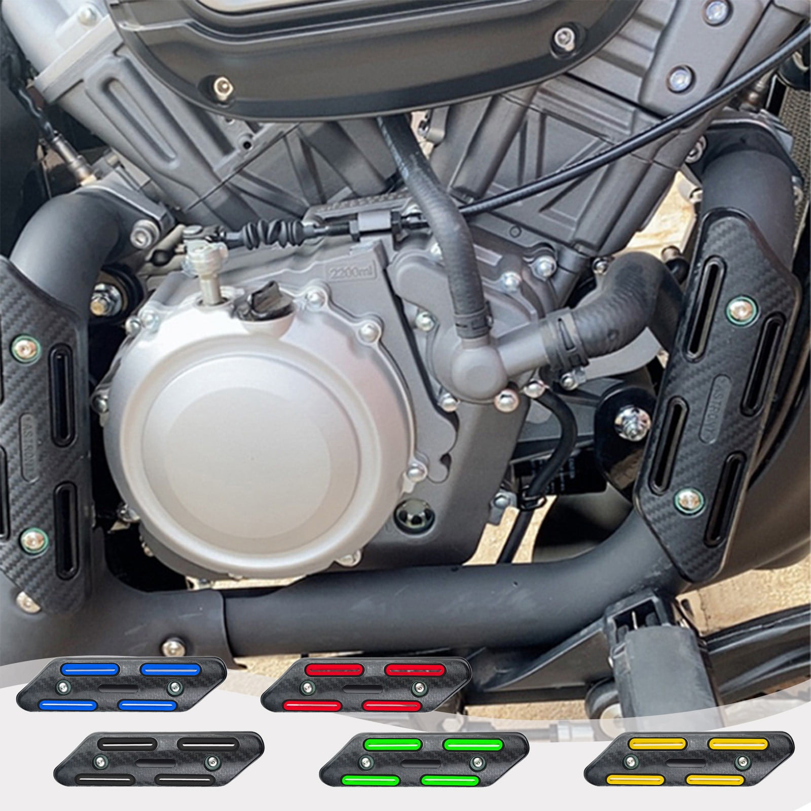 Popular Picks, Motorcycle Exhaust Pipe Cover, Heat Insulation, Stainless Steel, Decorative ...