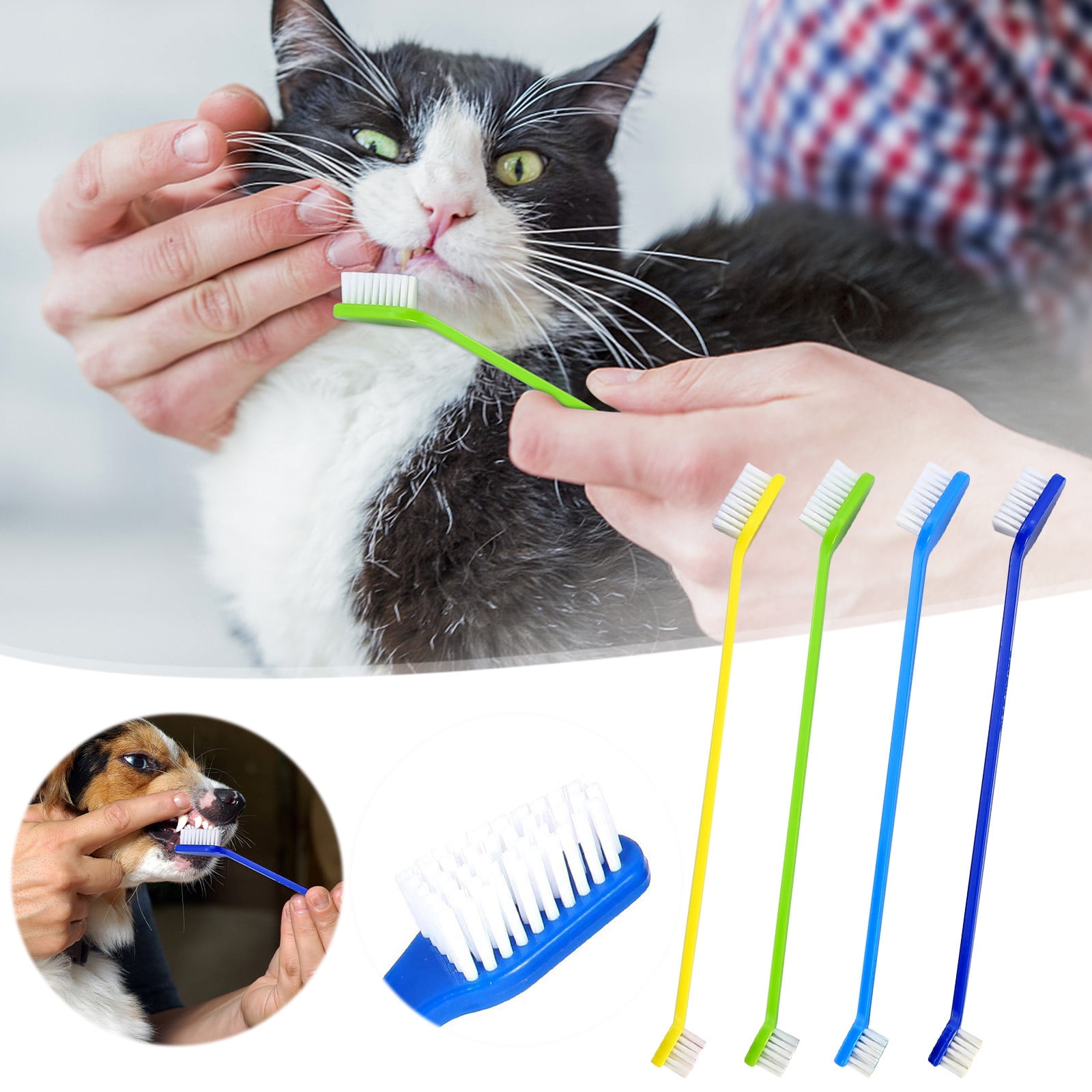 Popular Picks, Pet Toothbrush - Dog and Cat Oral Hygiene Brush,Small ...