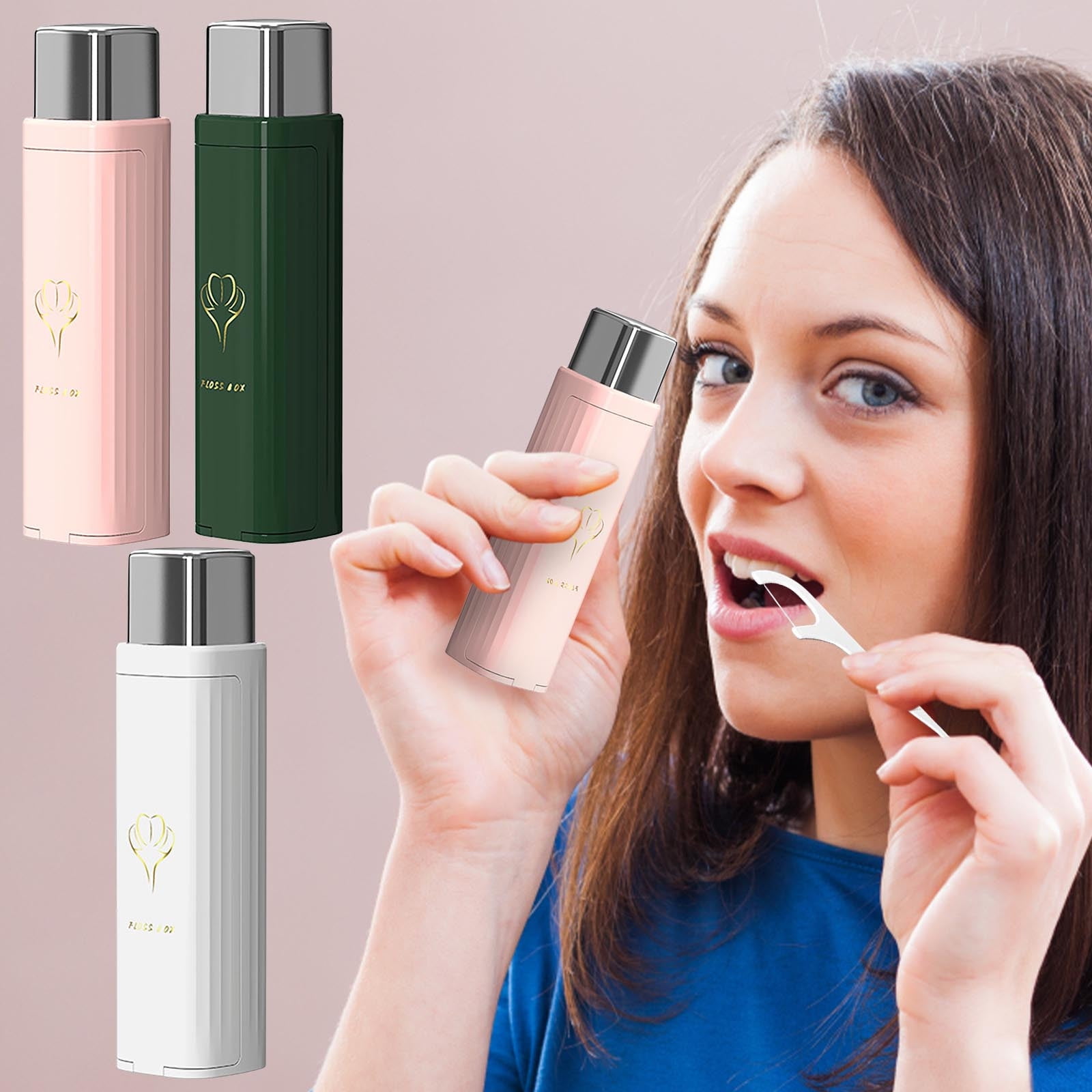 Popular Picks, Portable Automatic Dental Floss Dispenser Box, Travel ...