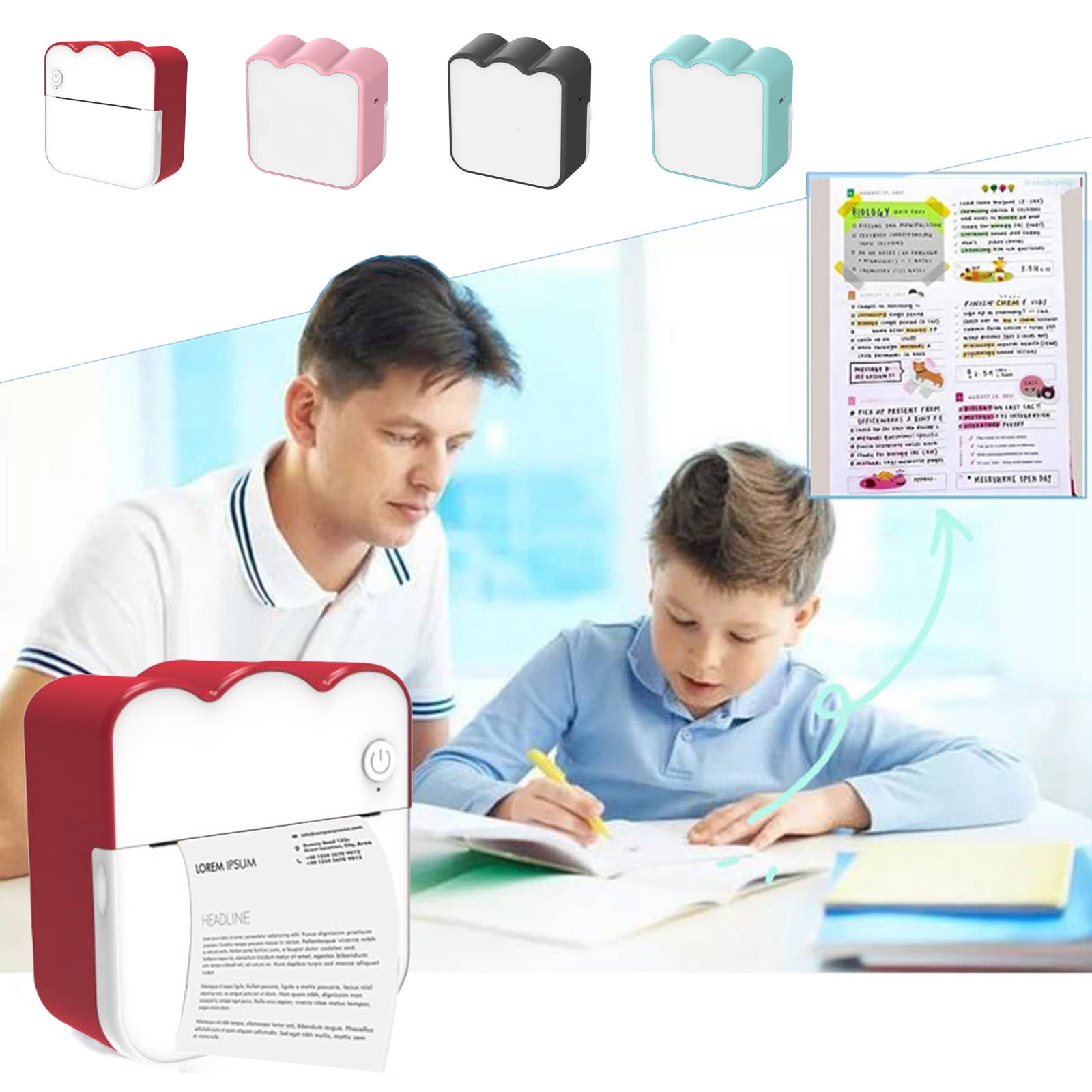 Popular Picks,Portable Mini Thermal Printer – Wireless Text and Photo ...