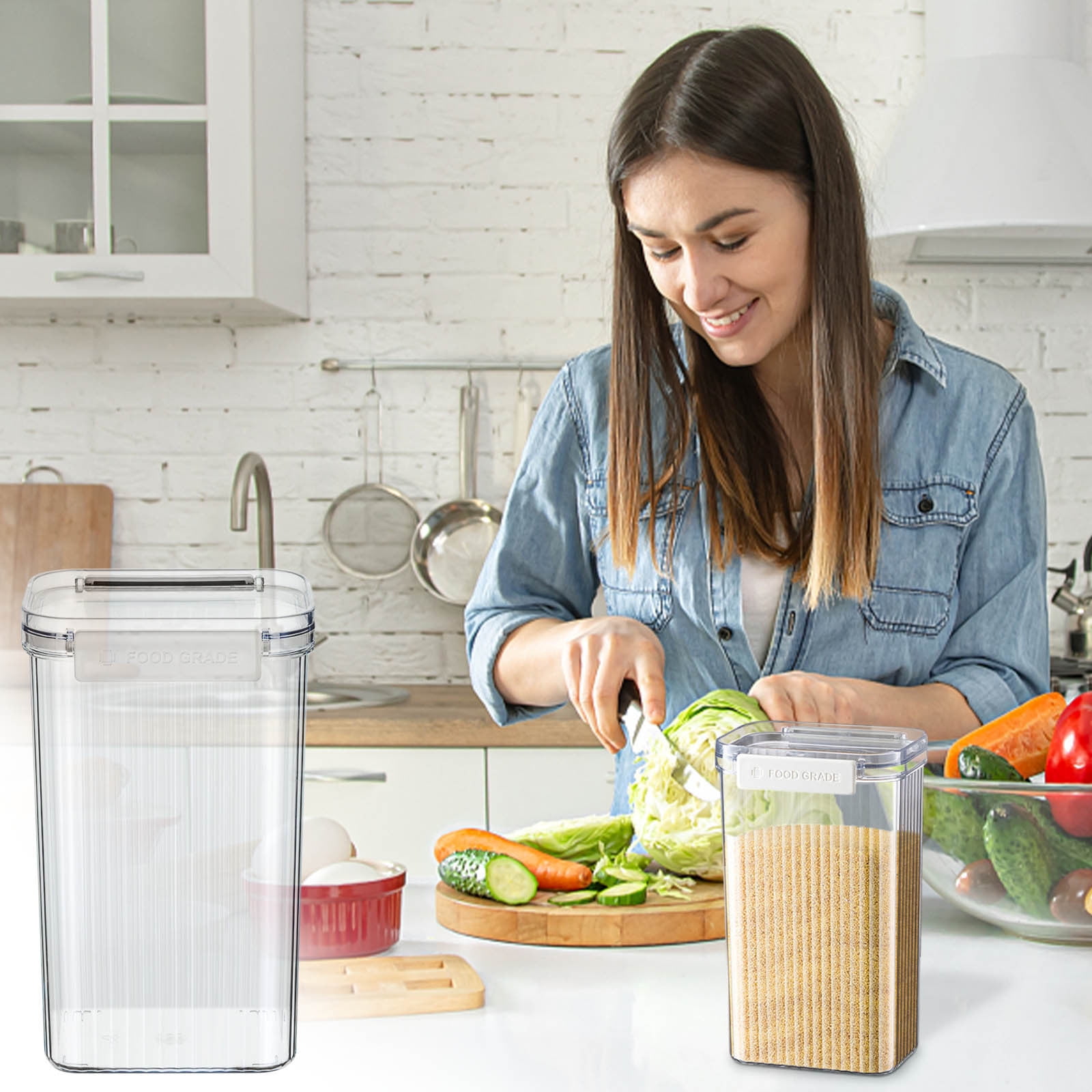 Popular Picks, Retro Sealed Storage Jar, Kitchen Food Storage Box for ...