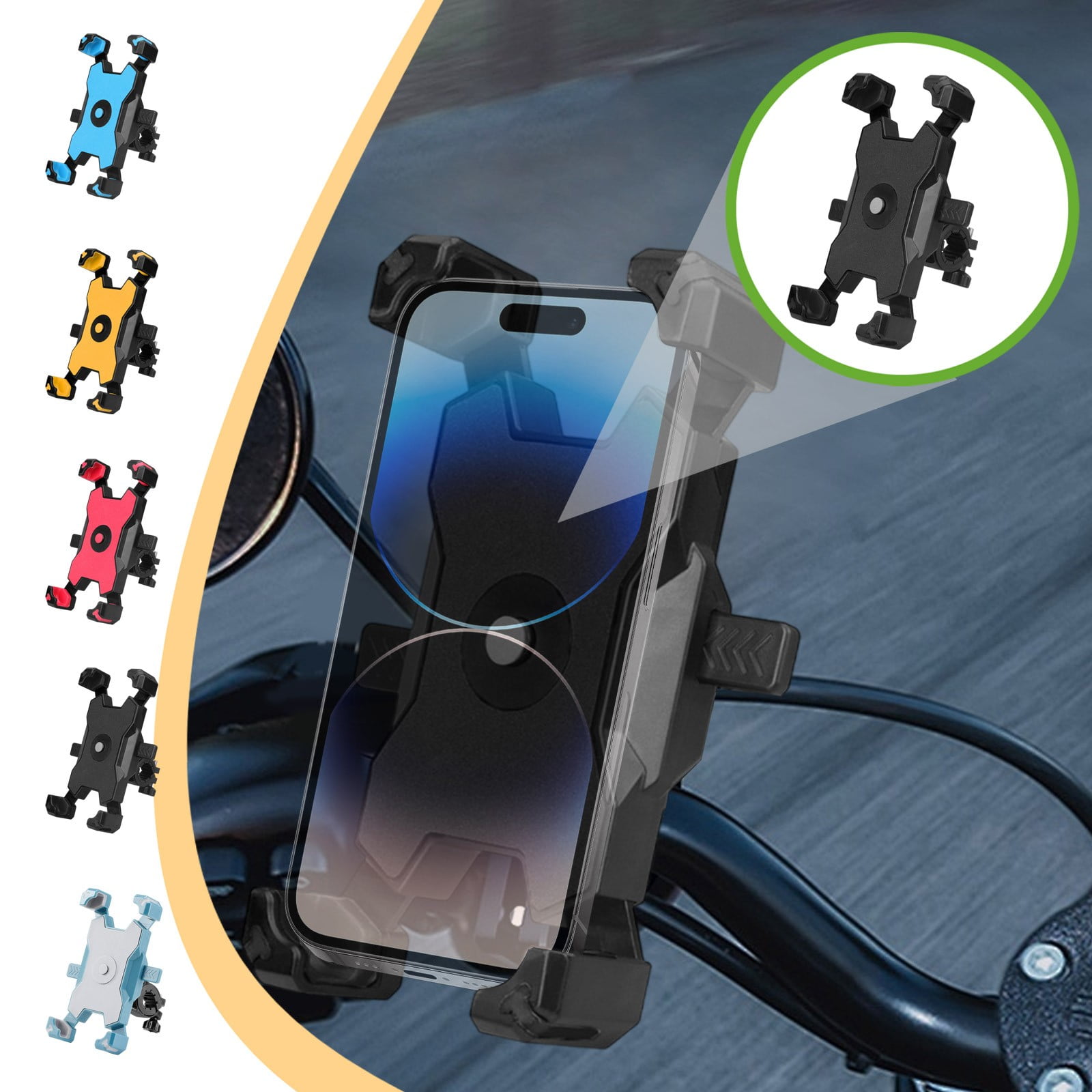 Popular Picks, Shock - absorbing Bike Phone Rack, Rear - view - mirror ...