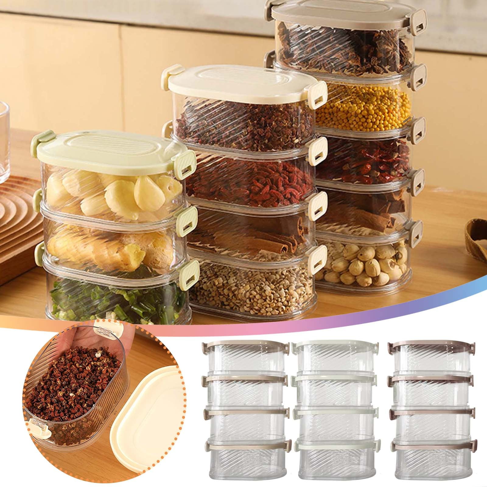 Popular Picks, Vegetable Flavored Spice Storage Box, Seasoning Can Box ...