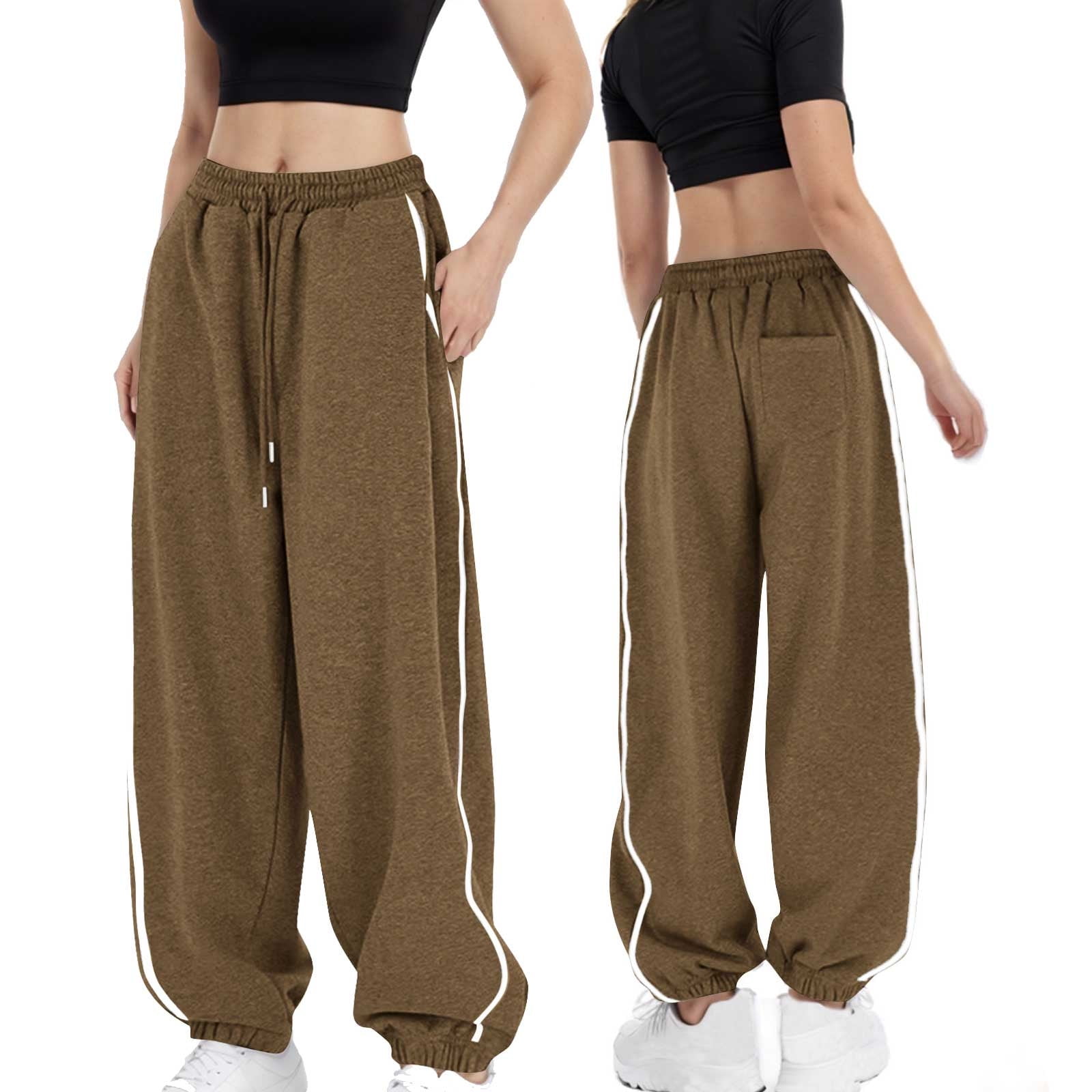 Popular Picks,Women's High-Waisted Drawstring Sweatpants,Casual Baggy ...