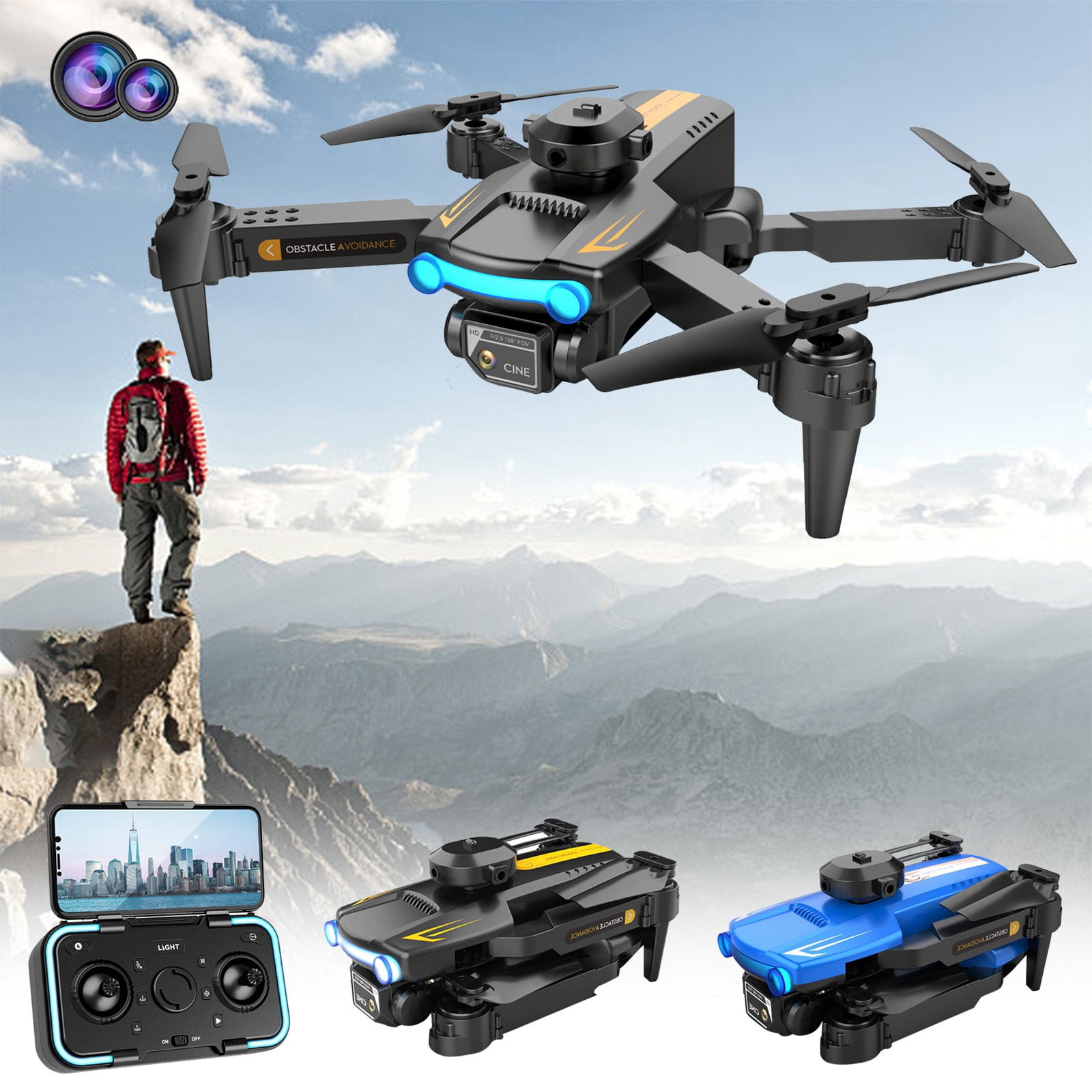 Popular Picks, XT2 Four-sided Obstacle Avoidance UAV HD Aerial ...