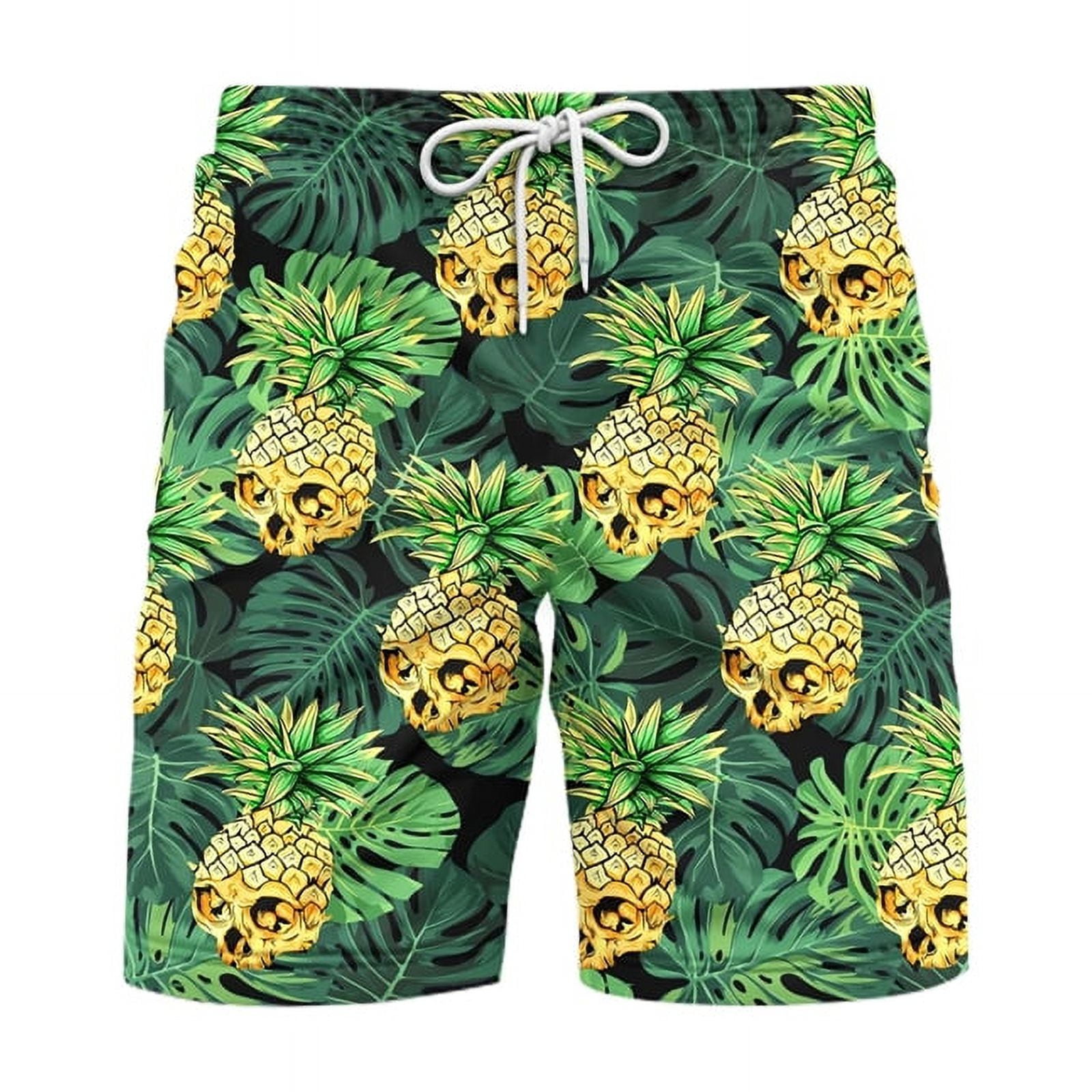 Popular Pineapple Graphic Beach Shorts Pants 3D Printed Hip Hop Board ...