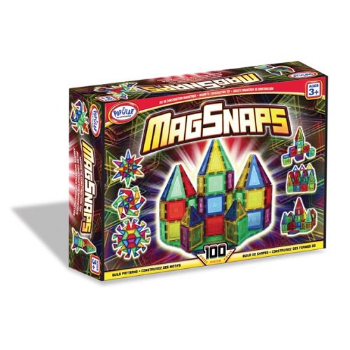 Popular Playthings HC18011 MagSnaps 100 Piece Set - Walmart.com