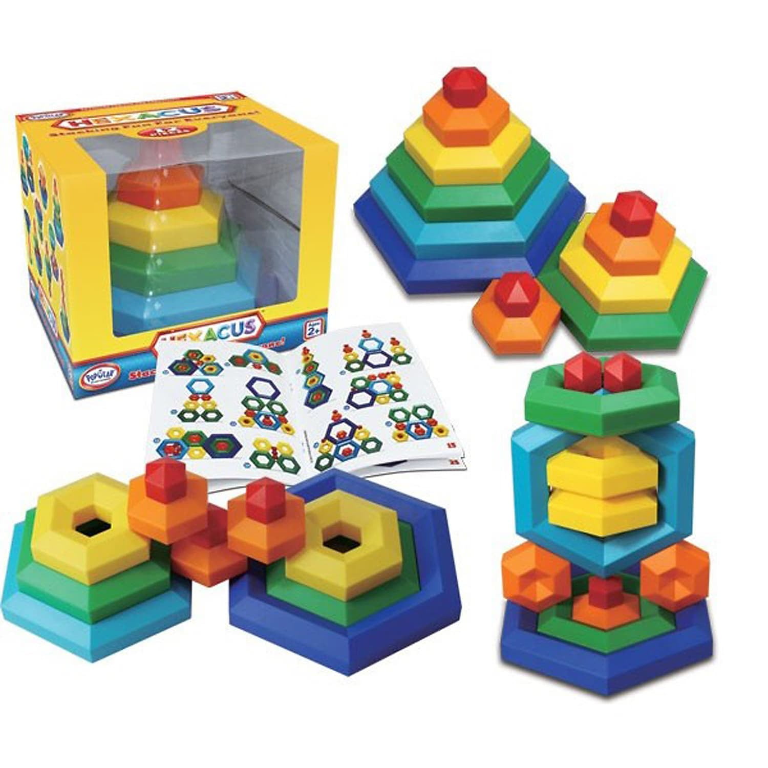 Popular Playthings® Hexacus® Stacking Game, 25 Pieces - Walmart.com